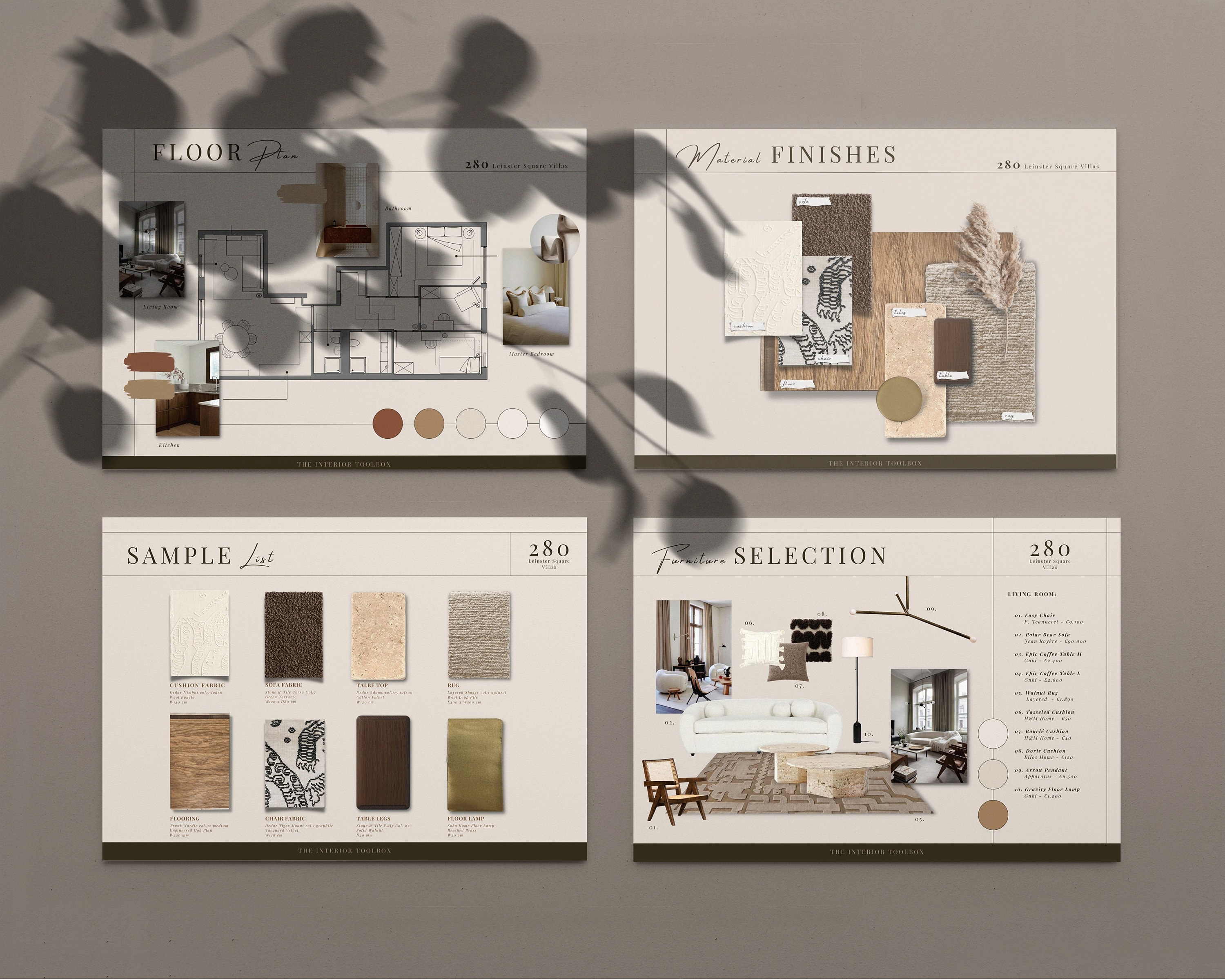 Interior Design Project Proposal & Mood Board Canva Template ...