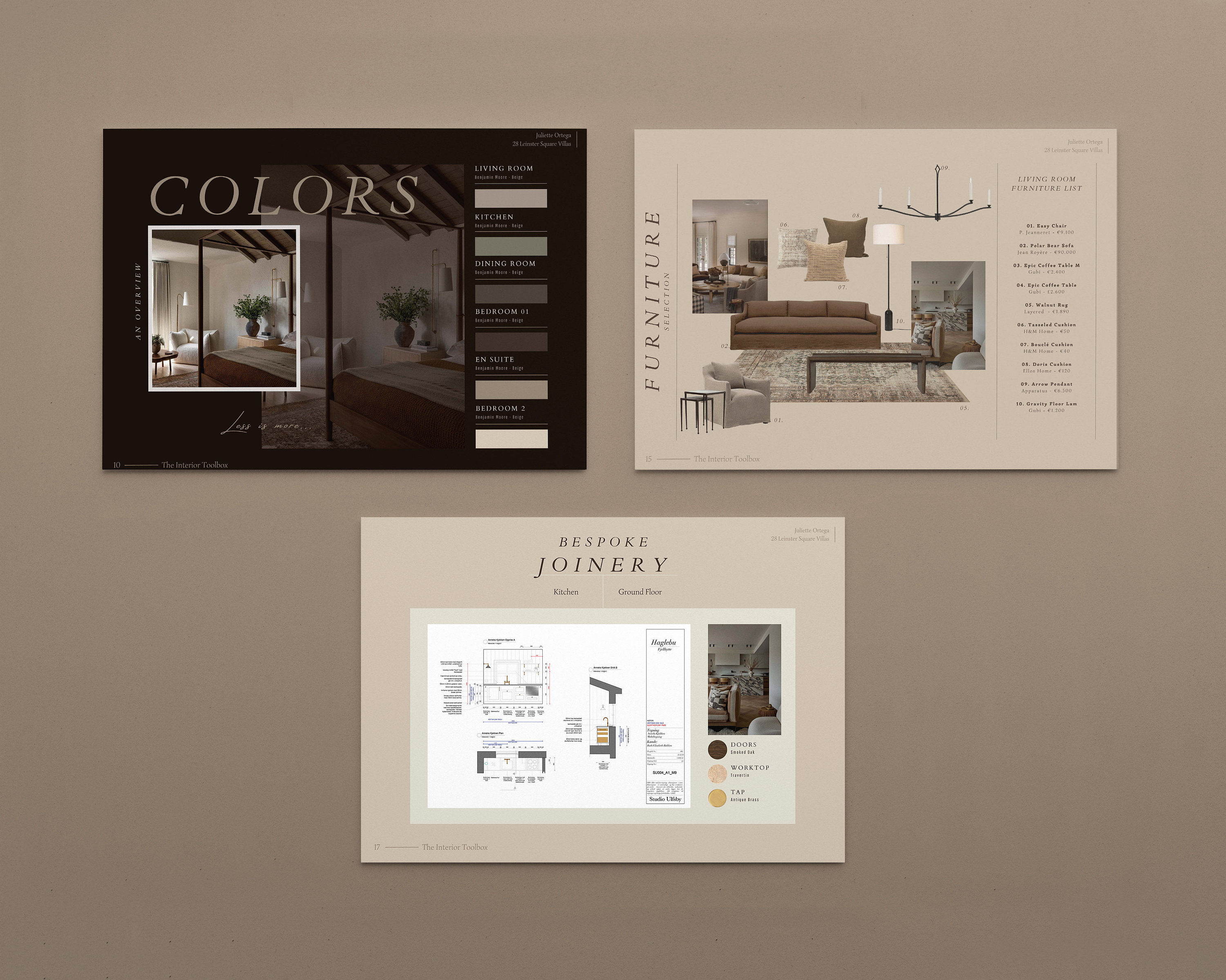 Interior Design Project Proposal & Mood Board Canva Template ...