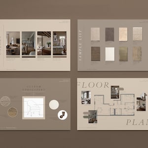 Interior Design Project Proposal & Mood Board Canva Template ...