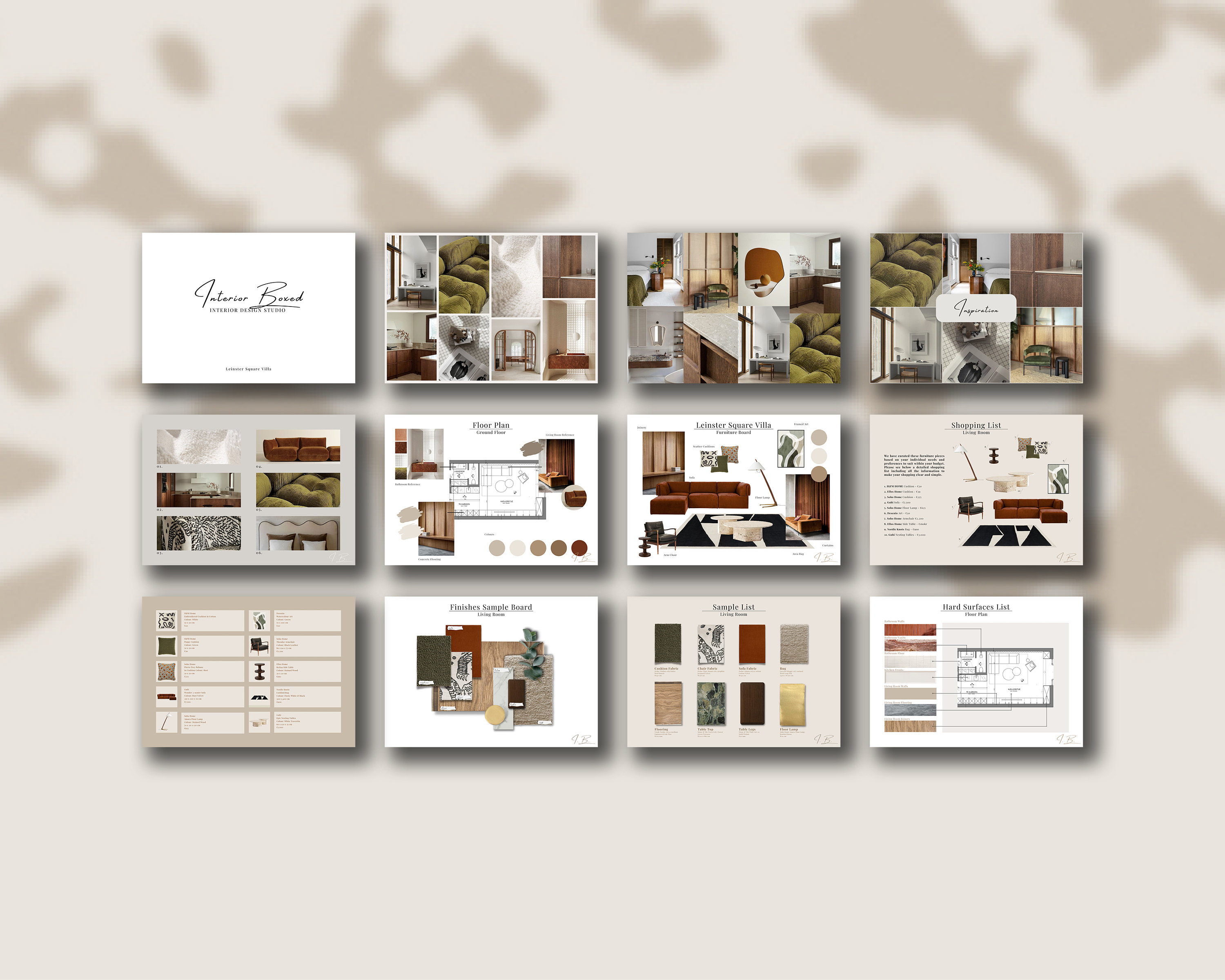 Interior Design Mood Board Canva Template - Etsy UK