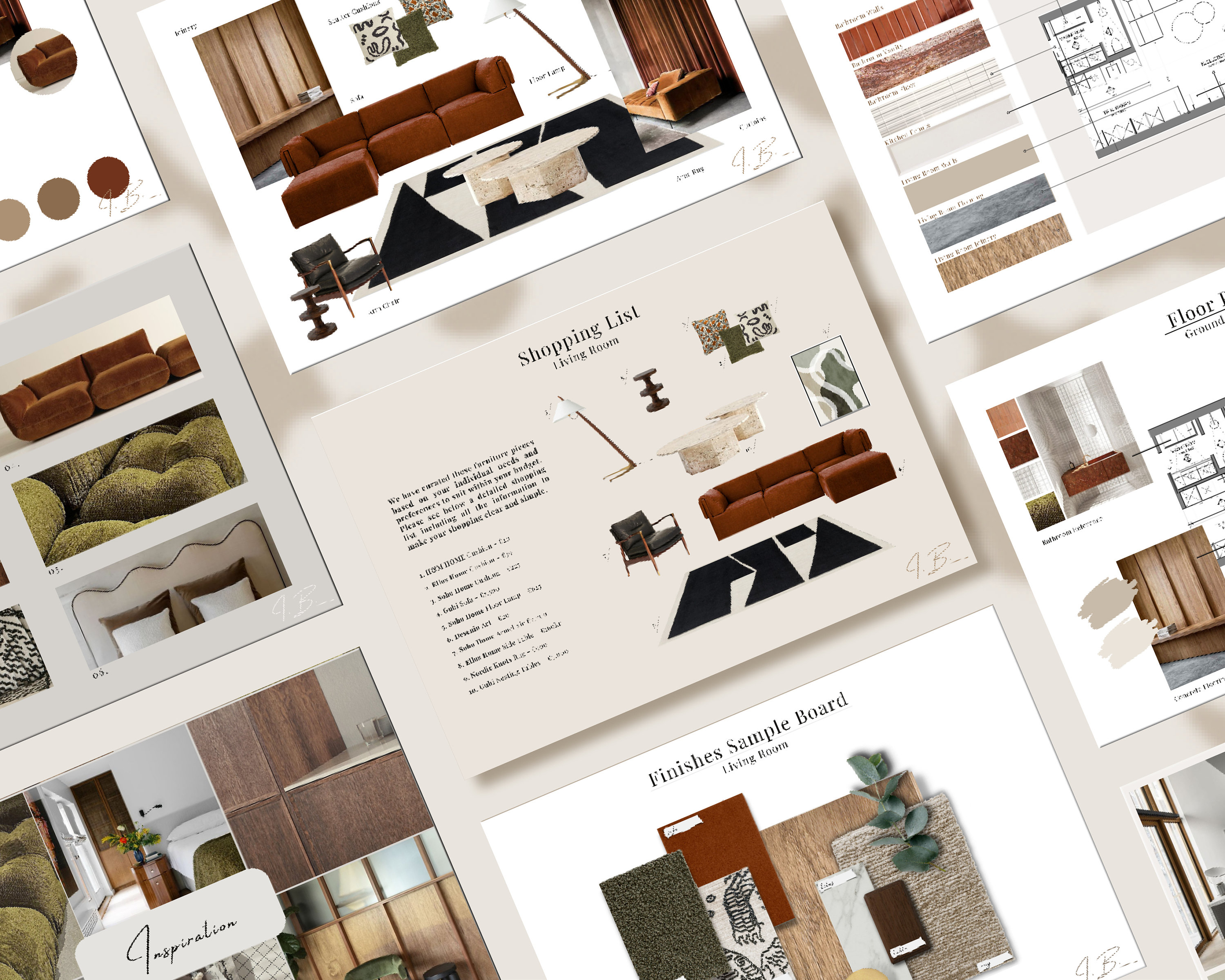 Interior Design Project Proposal & Mood Board Power Point Template ...