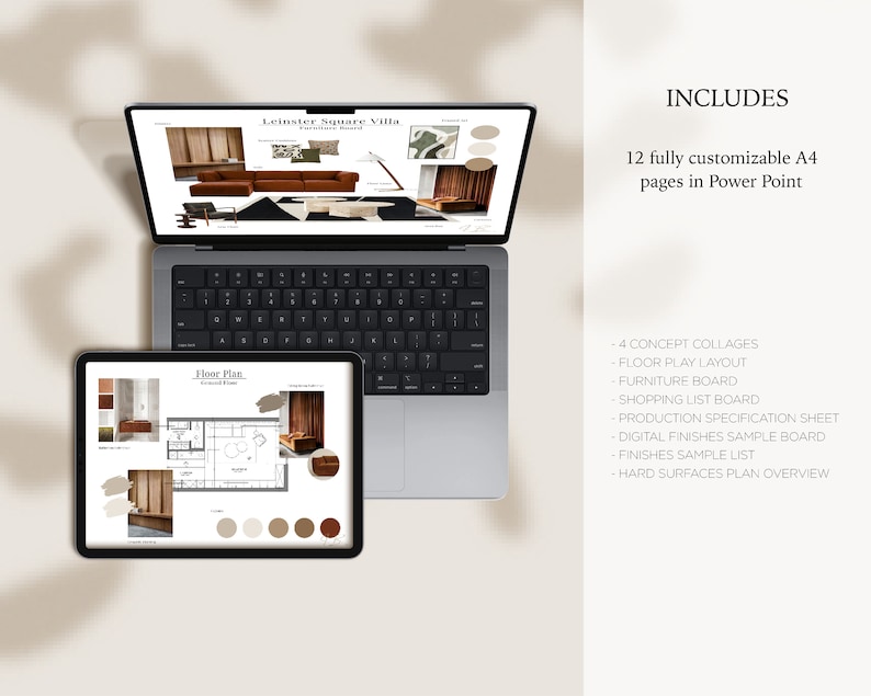 Interior Design Project Proposal & Mood Board Power Point Template ...