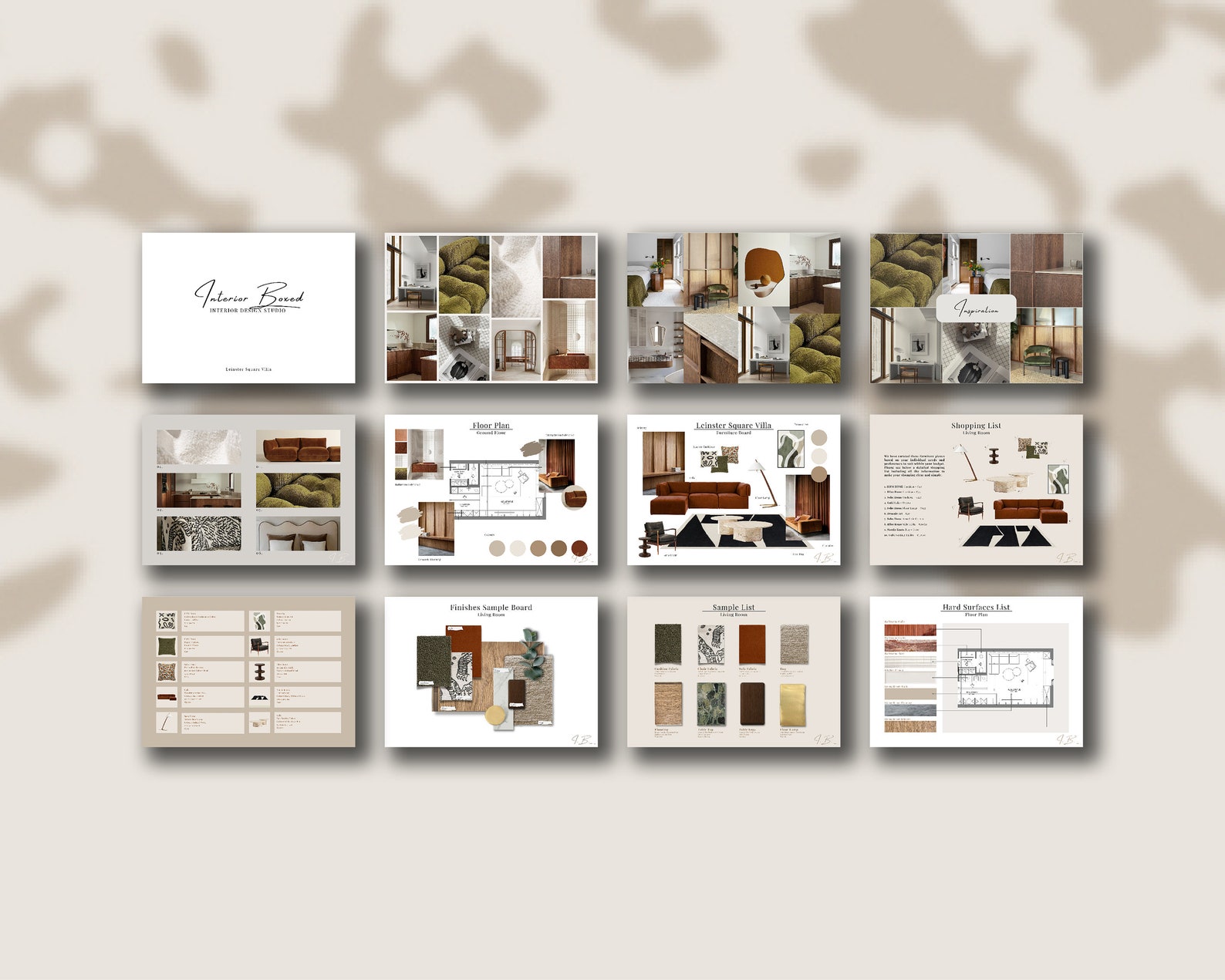 Interior Design Project Proposal & Mood Board Power Point Template ...