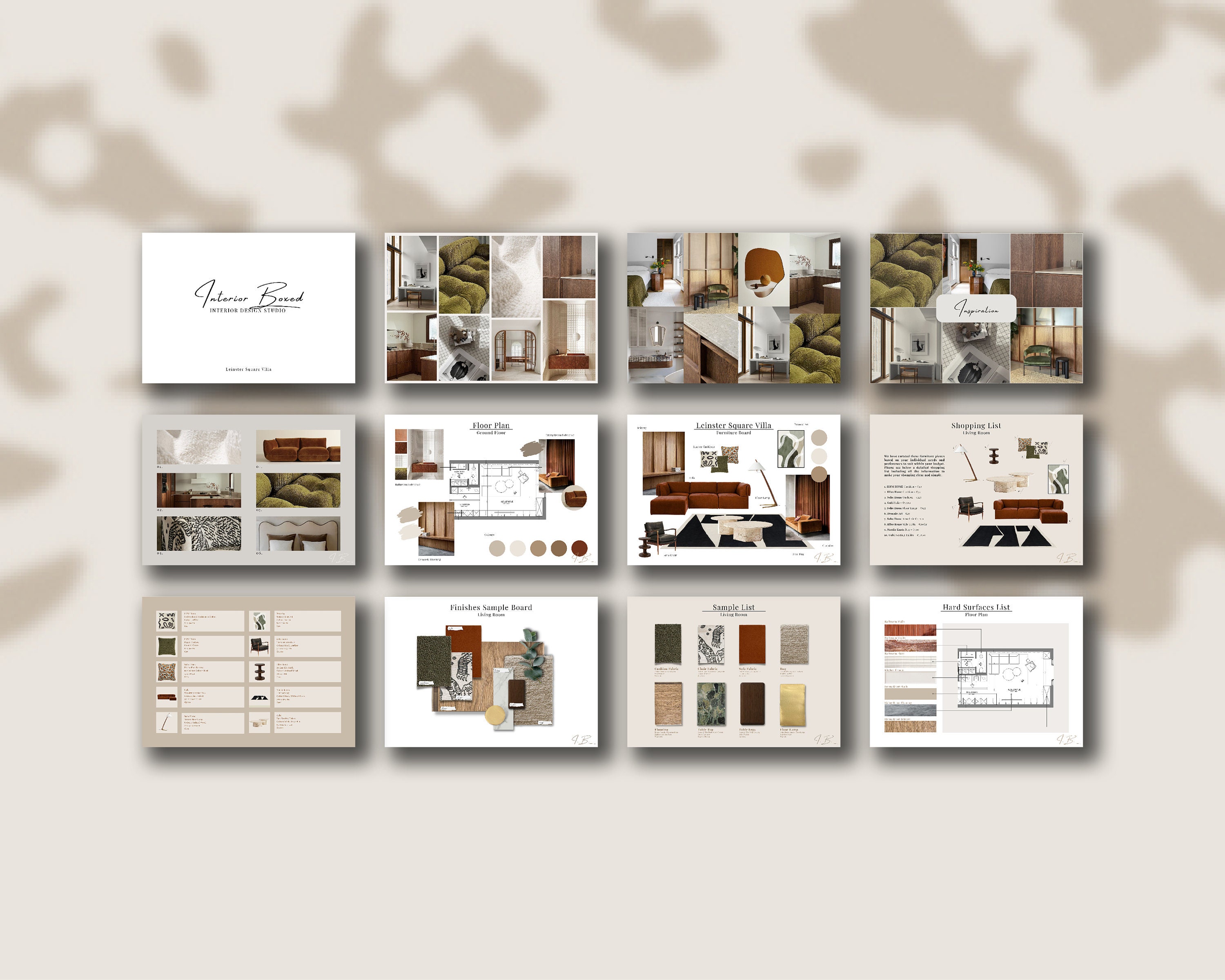 Interior Design Project Proposal & Mood Board Power Point Template ...