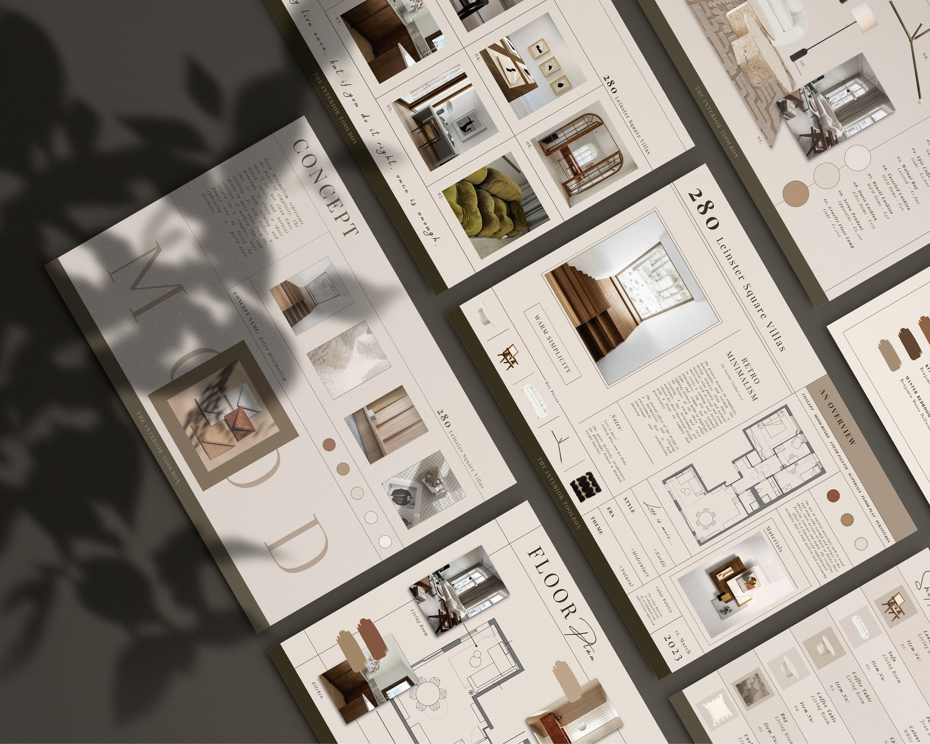 Interior Design Portfolio Design Layout