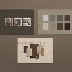 Interior Design Project Proposal & Mood Board Canva Template ...