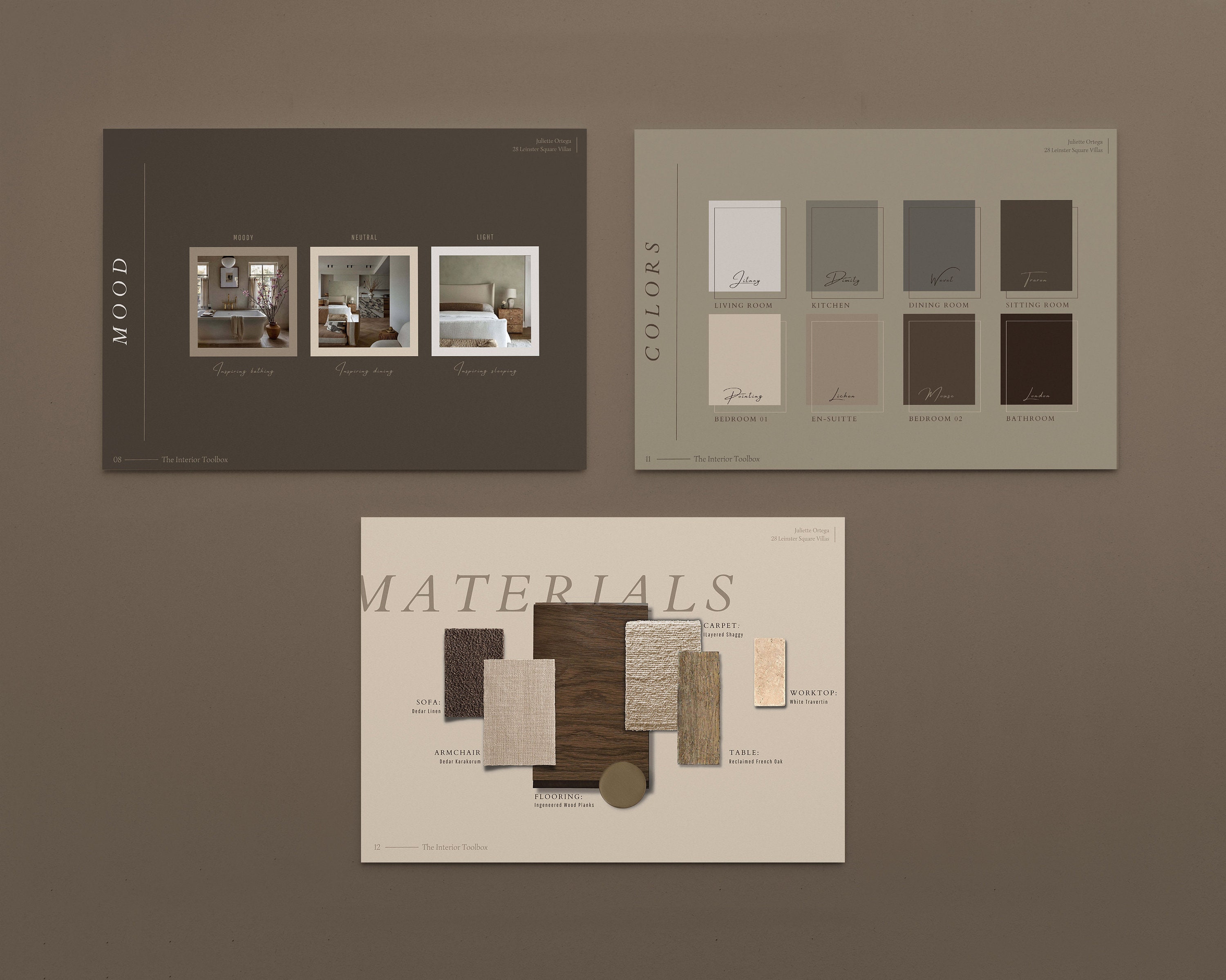 Interior Design Project Proposal & Mood Board Canva Template ...