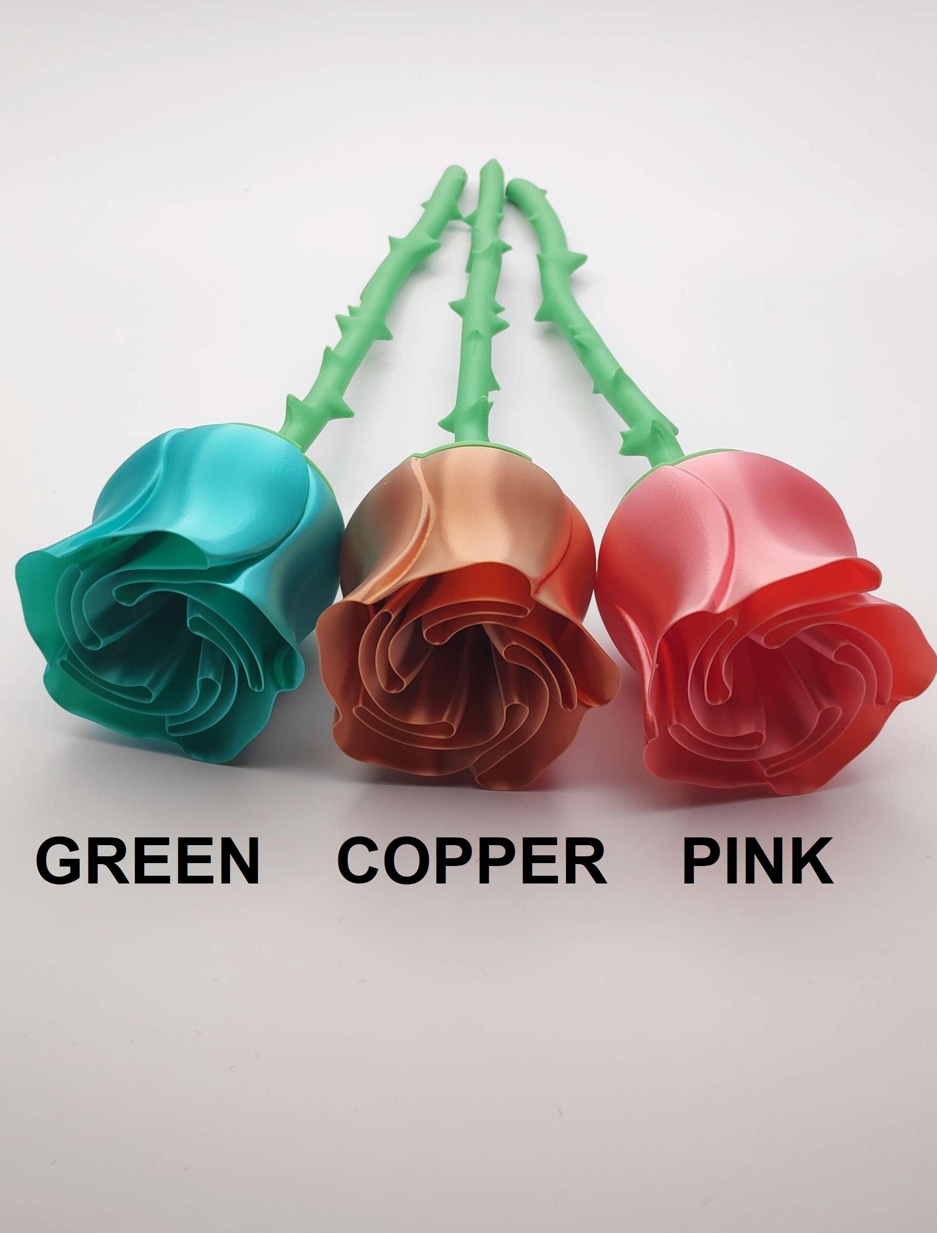 Everlasting Blooms: Artisanal 3D Printed Roses Free Shipping - Etsy