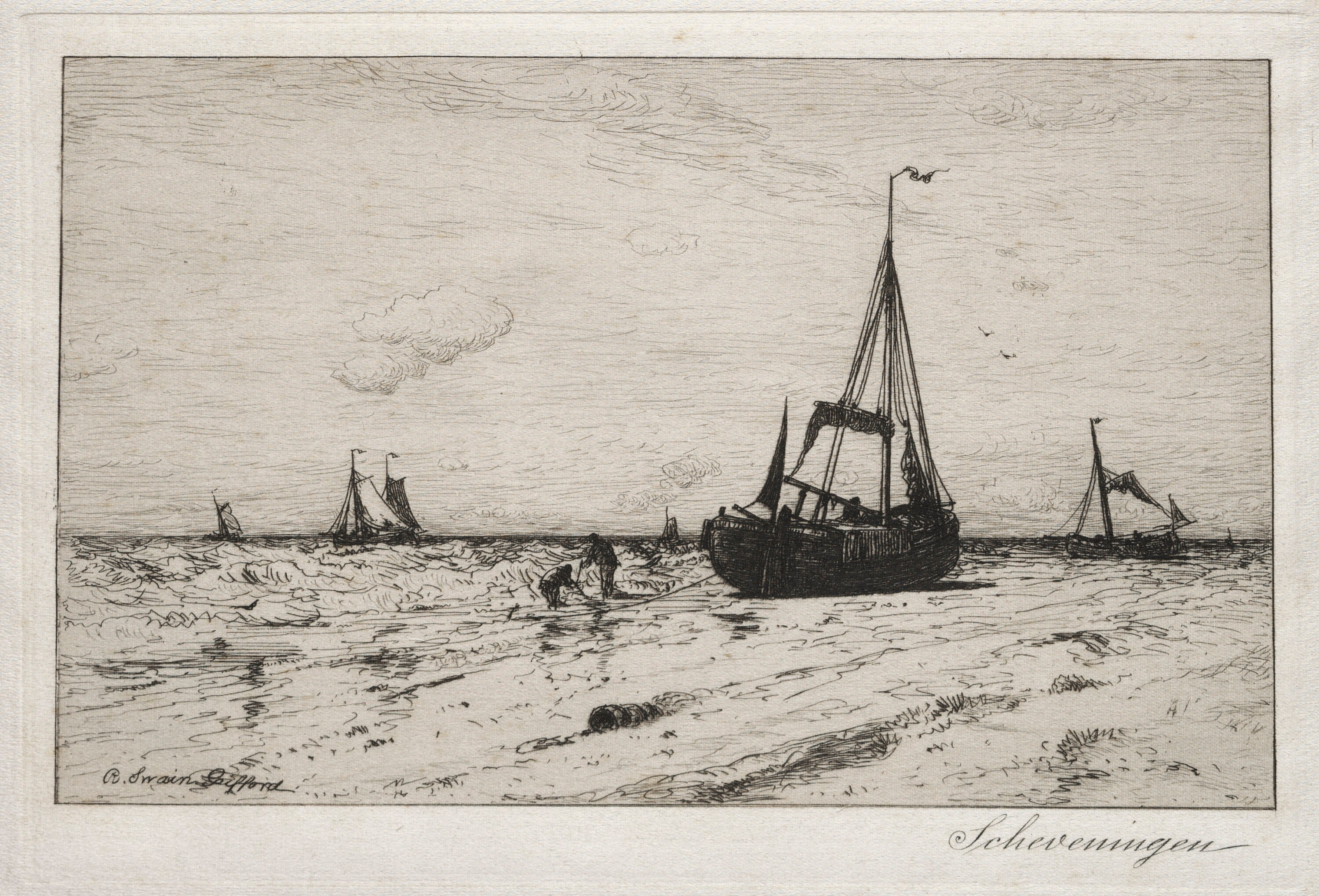4 Etchings by Robert Swain Gifford, 1880s - Etsy