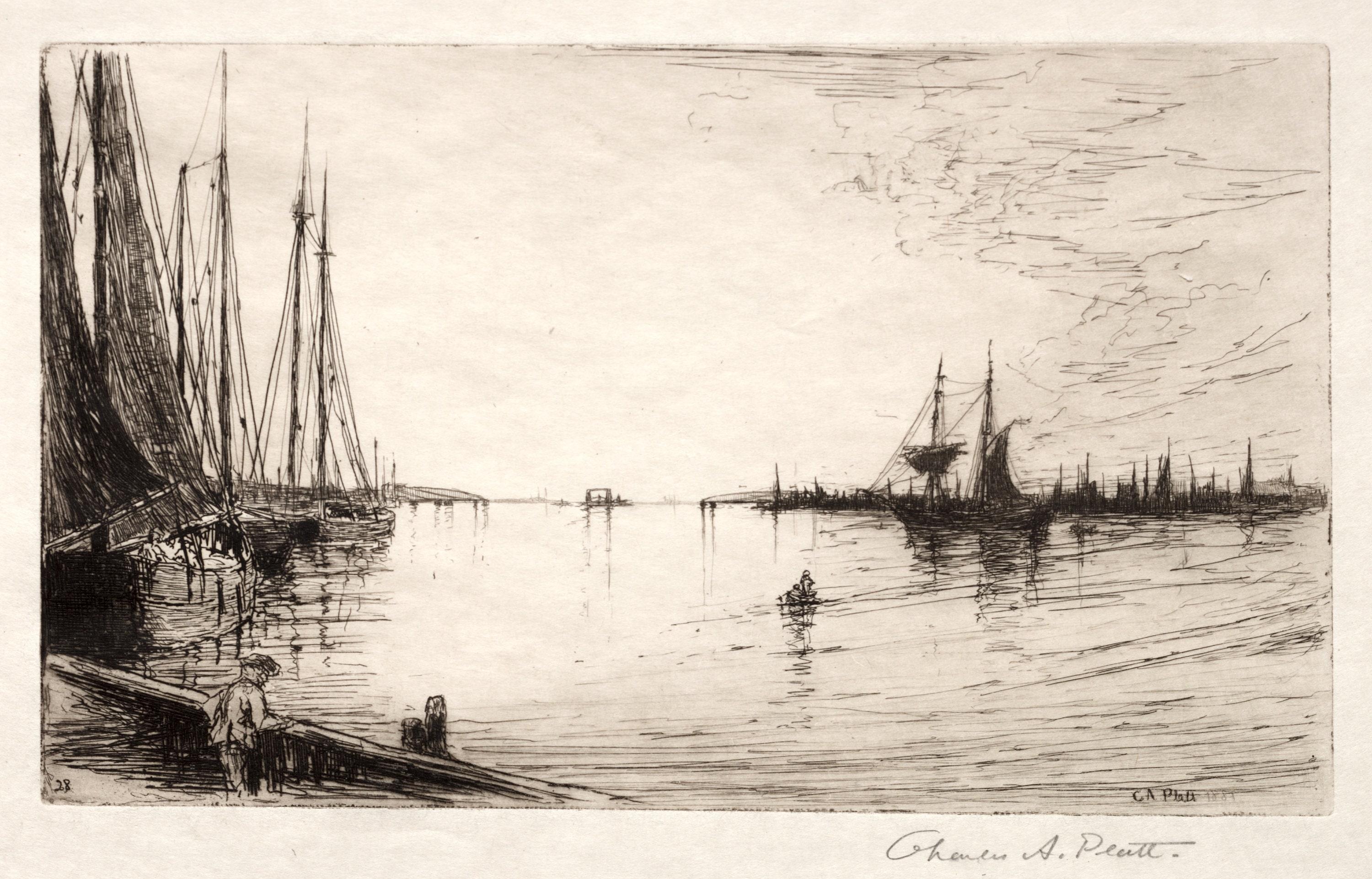5 Etchings by Charles Adam Platt. C 1880s - Etsy