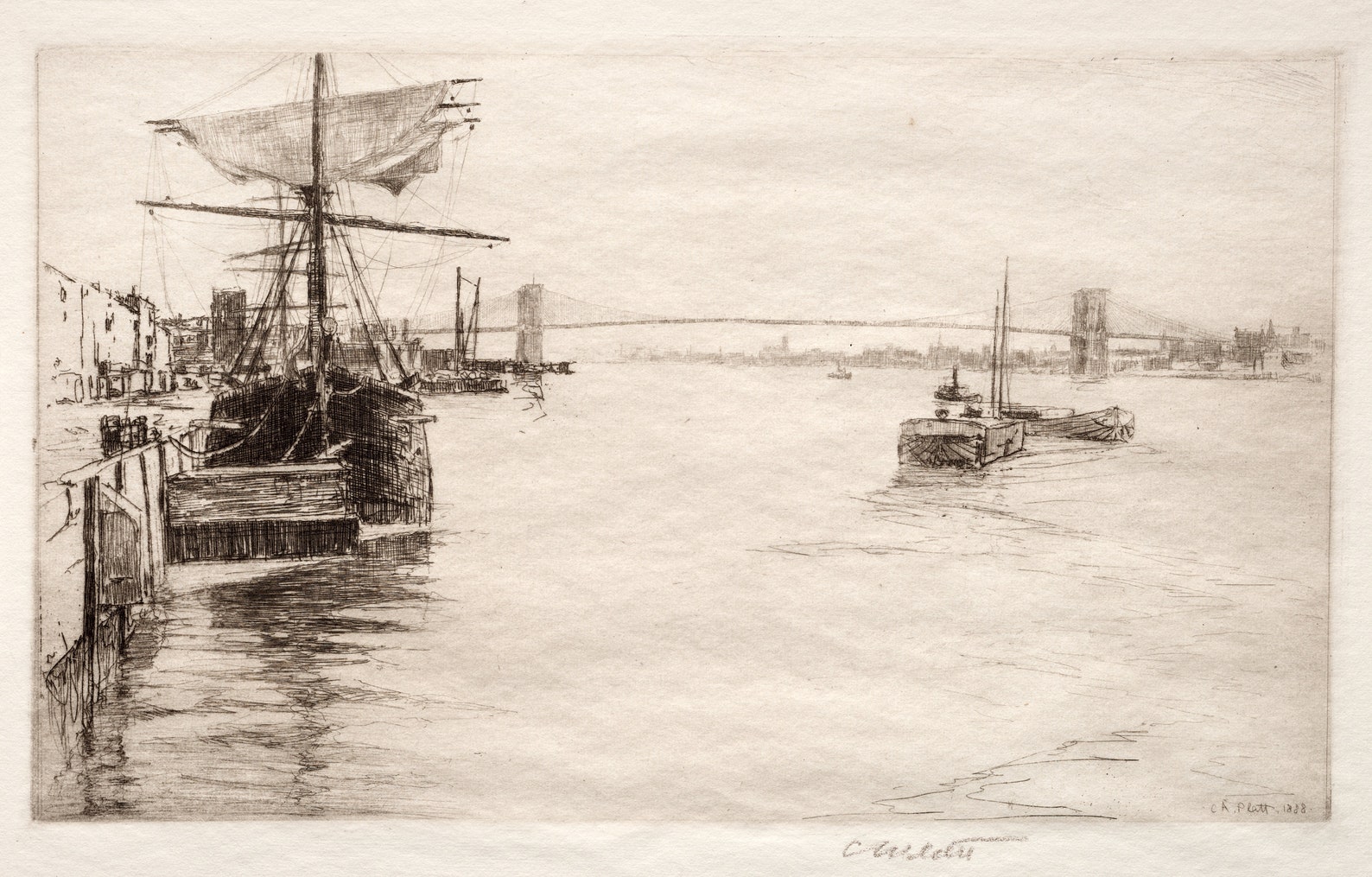 5 Etchings by Charles Adam Platt. C 1880s - Etsy