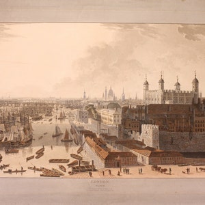 6 Color Lithographs of London by William Daniell, 1805 - Etsy