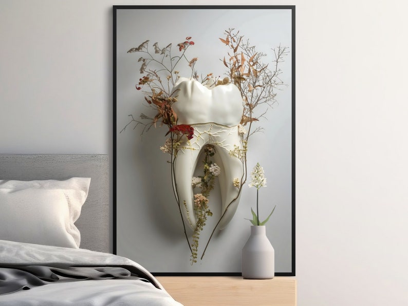 Dental Wall Art for Dental Office Wall Decor for Dentist Gift Colorful ...