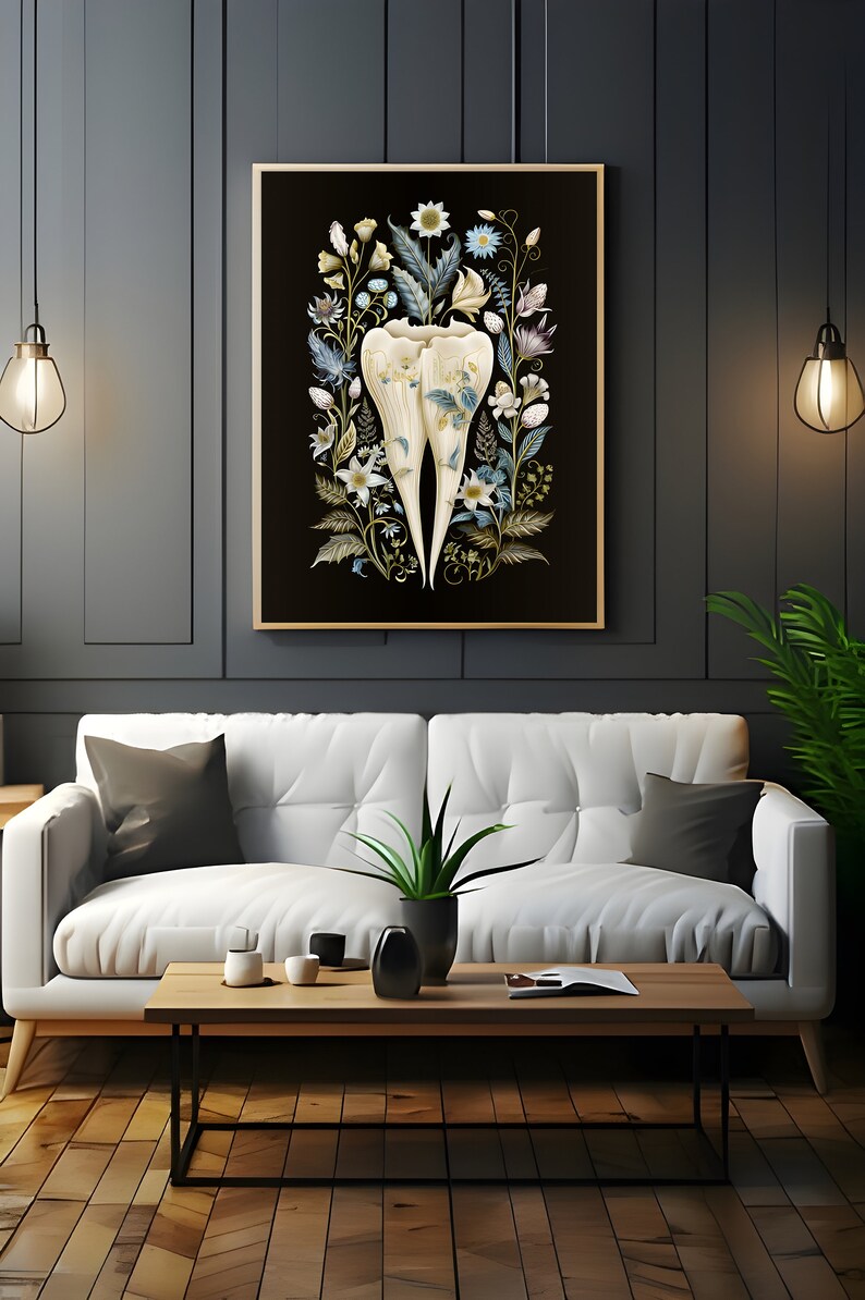 Dental Wall Art for Dental Office Wall Decor for Dentist Gift Colorful ...