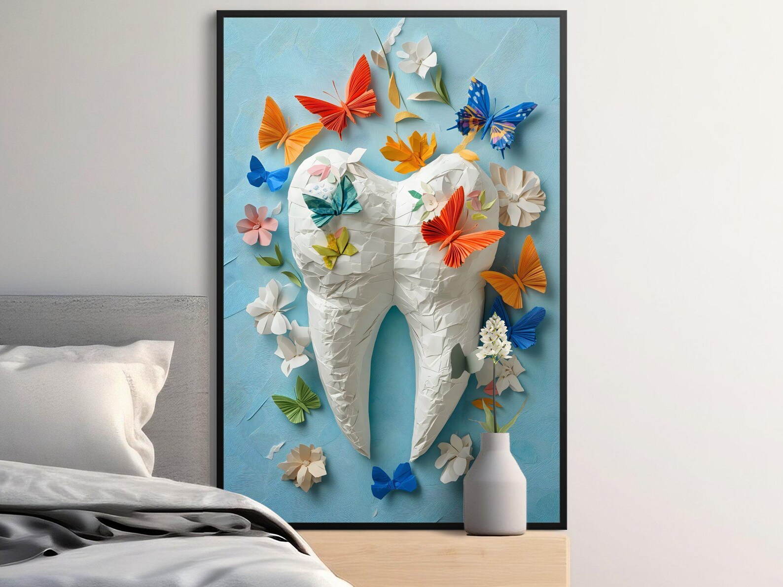 Dental Wall Art for Dental Office Wall Decor for Dentist Gift Colorful ...