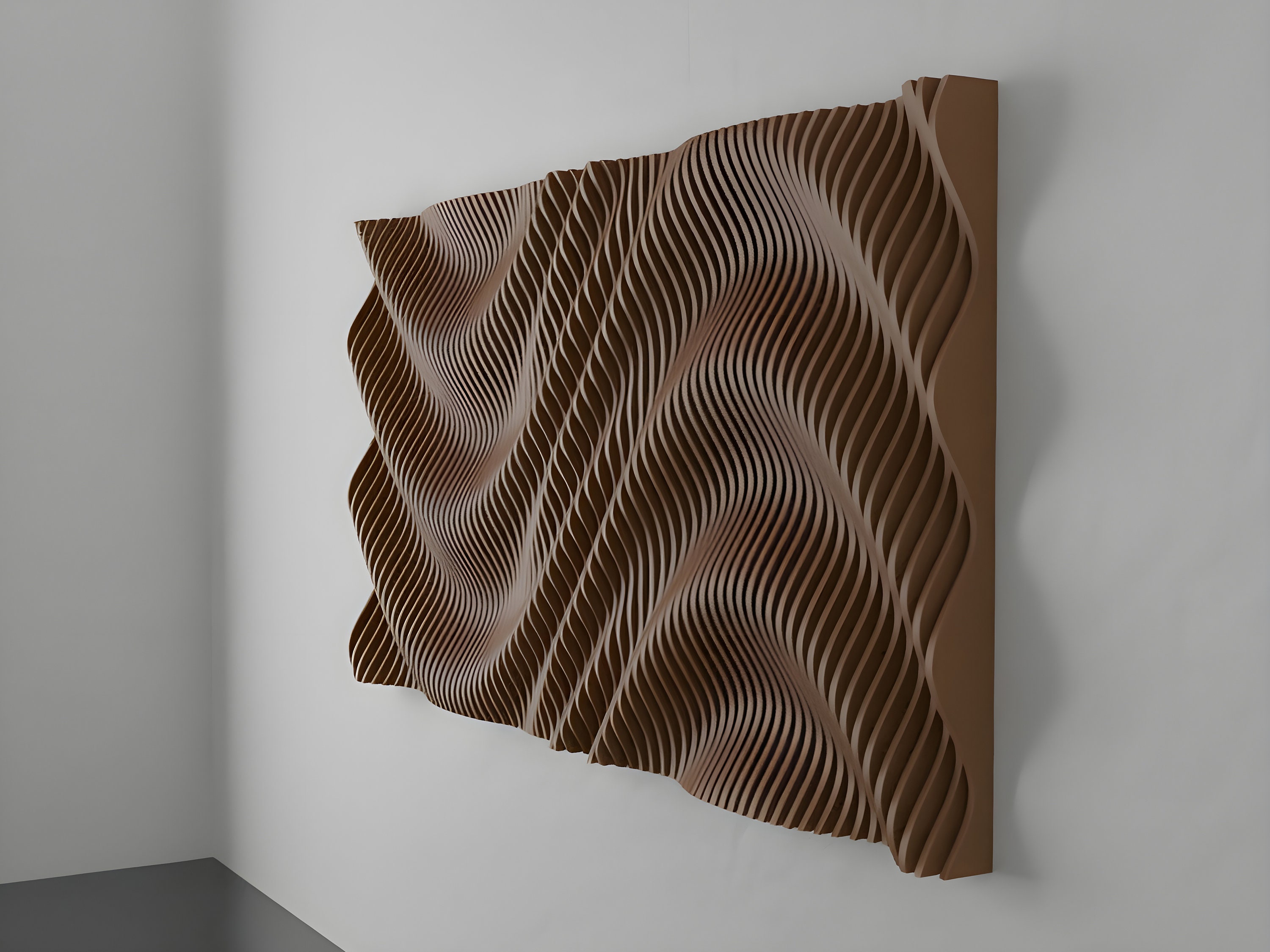 Parametric Wall Art Design for Home Decor Modern Wood Wall Art Decor ...