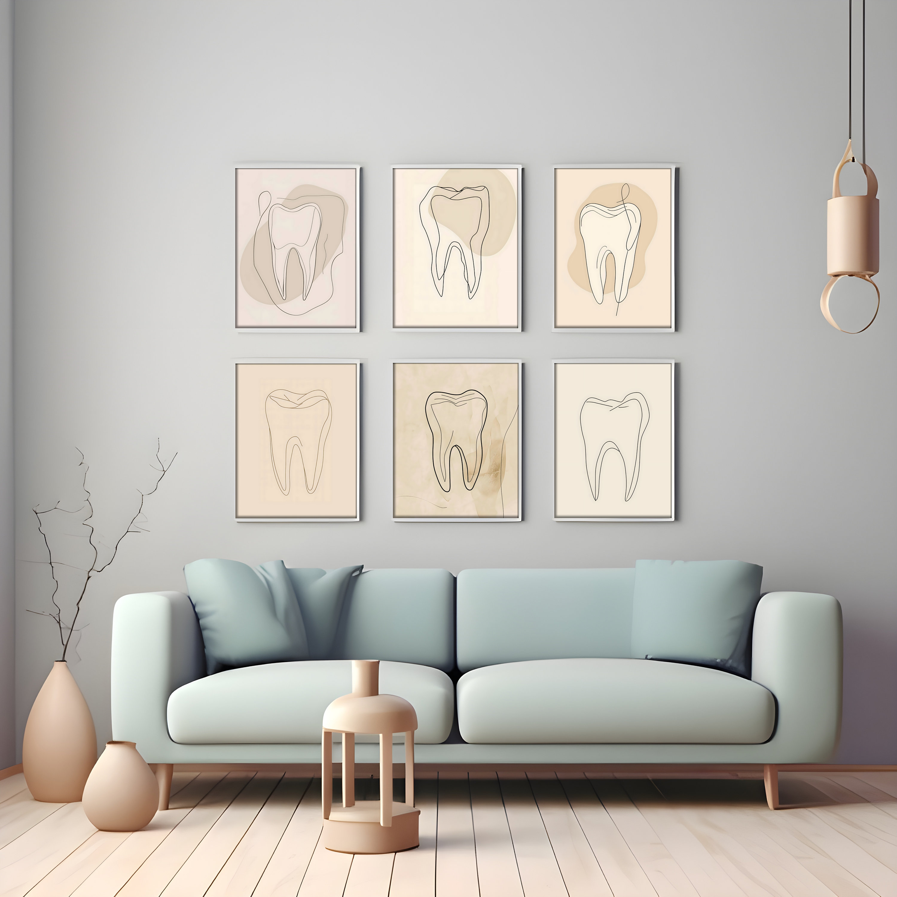 Dental Wall Art for Dental Office Wall Decor for Dentist Gift Colorful ...