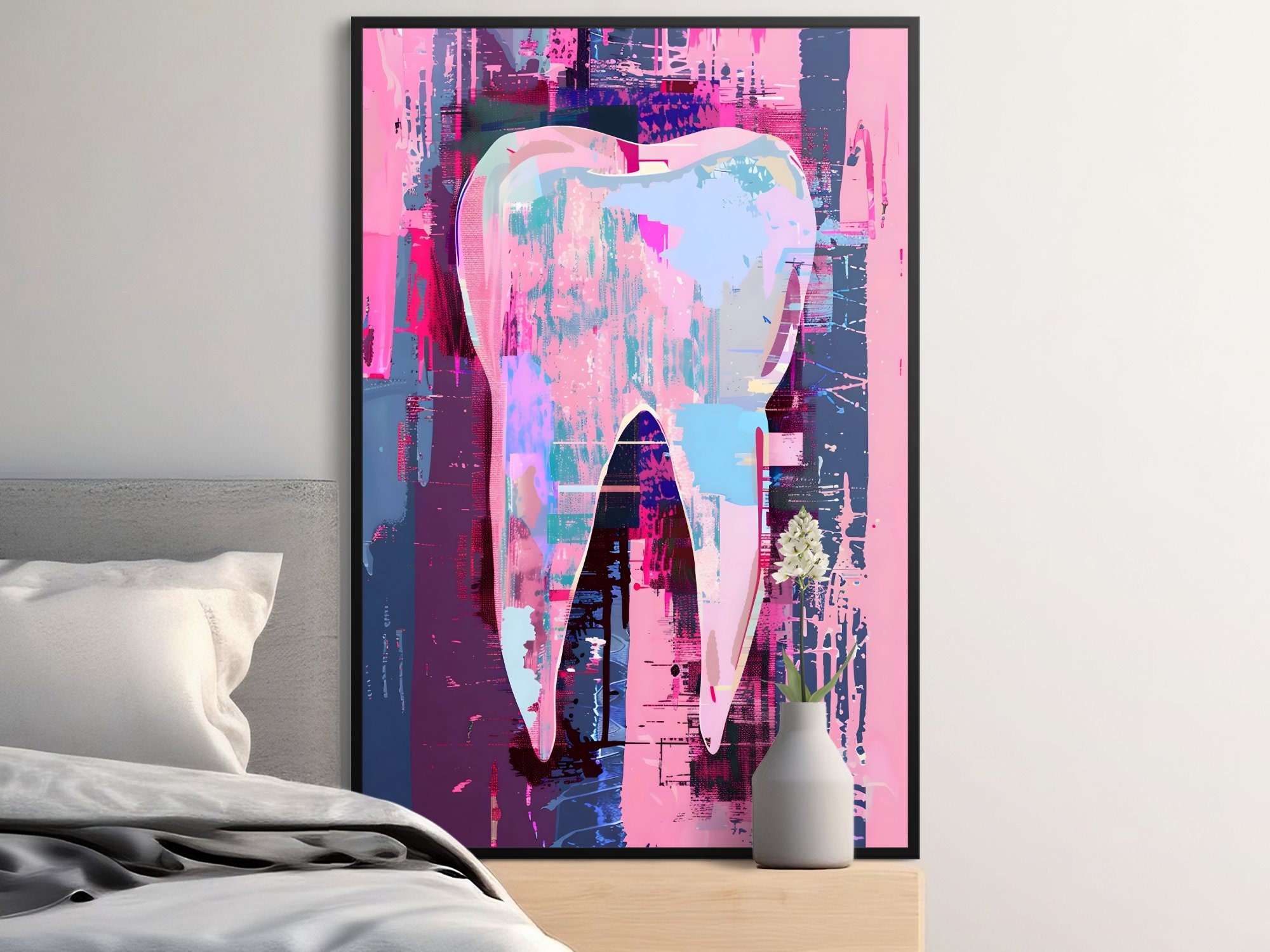 Dental Wall Art for Dental Office Wall Decor for Dentist Gift Colorful ...