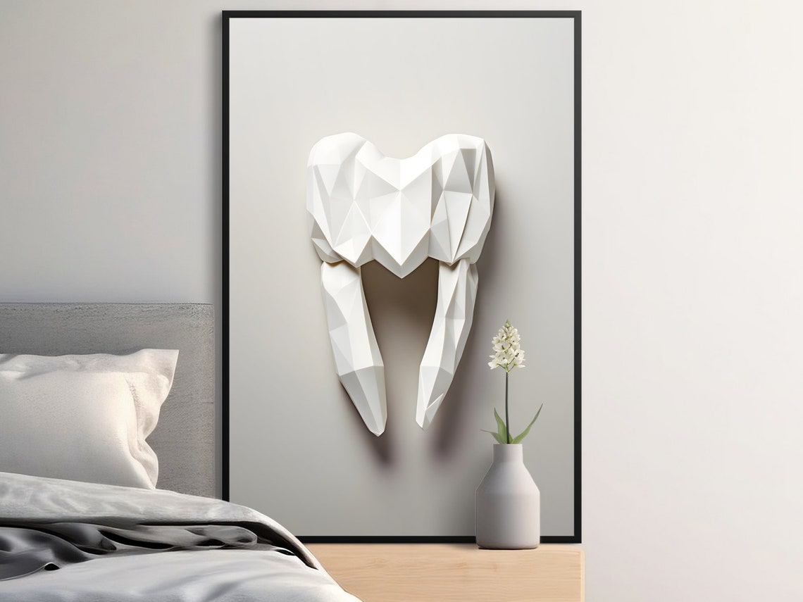 Dental Wall Art for Dental Office Wall Decor for Dentist Gift Origami ...