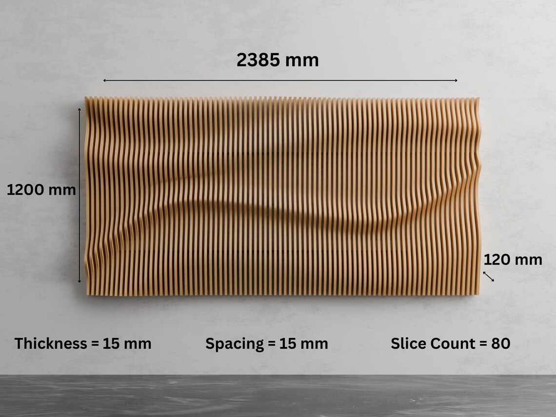 Parametric Wall Art Design for Home Decor Modern Wood Wall Art Decor ...