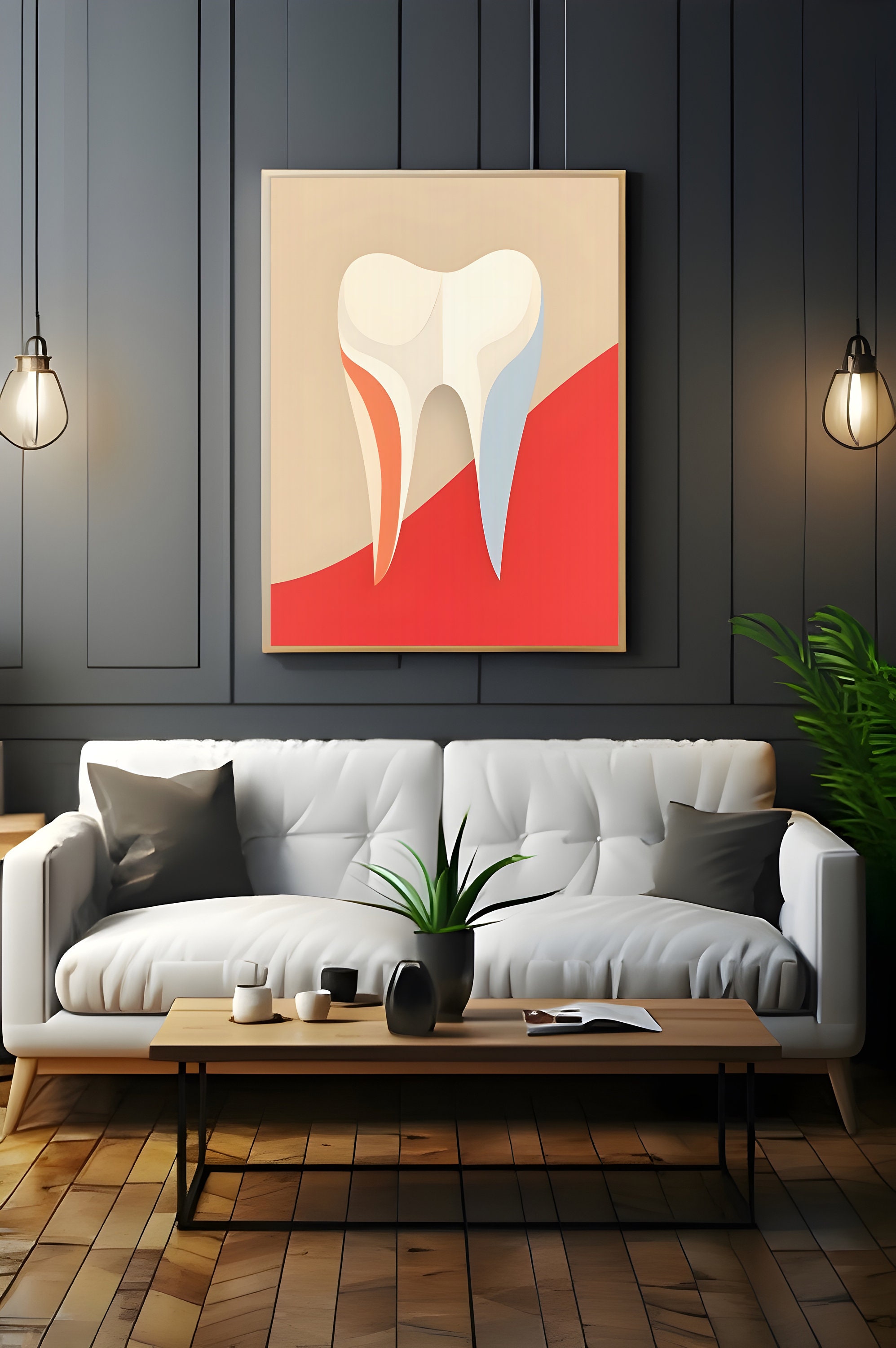 Dental Wall Art for Dental Office Wall Decor for Dentist Gift Colorful ...
