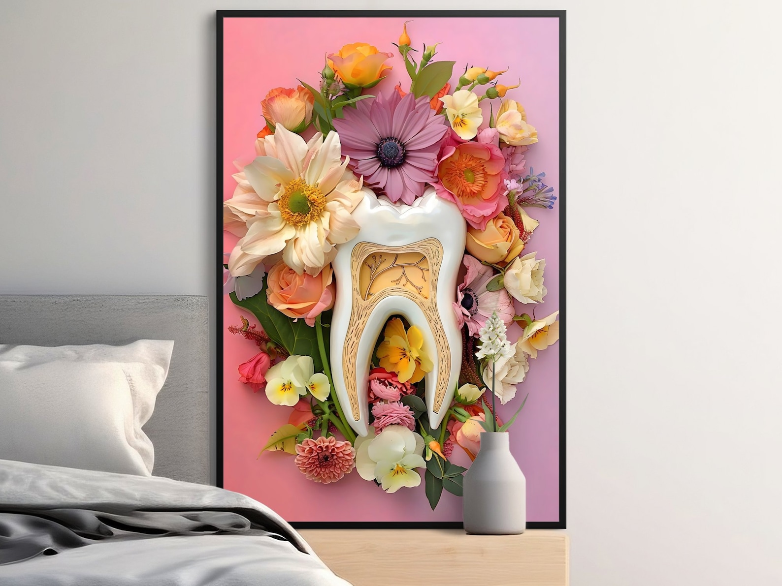 Dental Wall Art for Dental Office Wall Decor for Dentist Gift Colorful ...