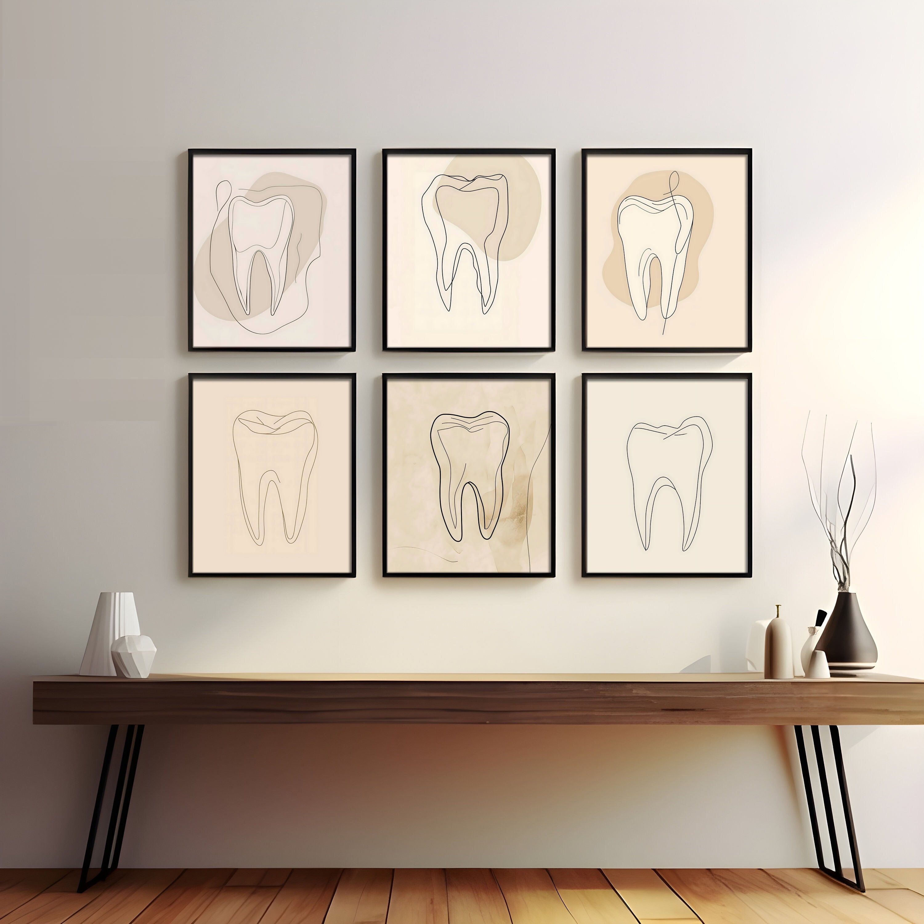 Dental Wall Art for Dental Office Wall Decor for Dentist Gift Colorful ...