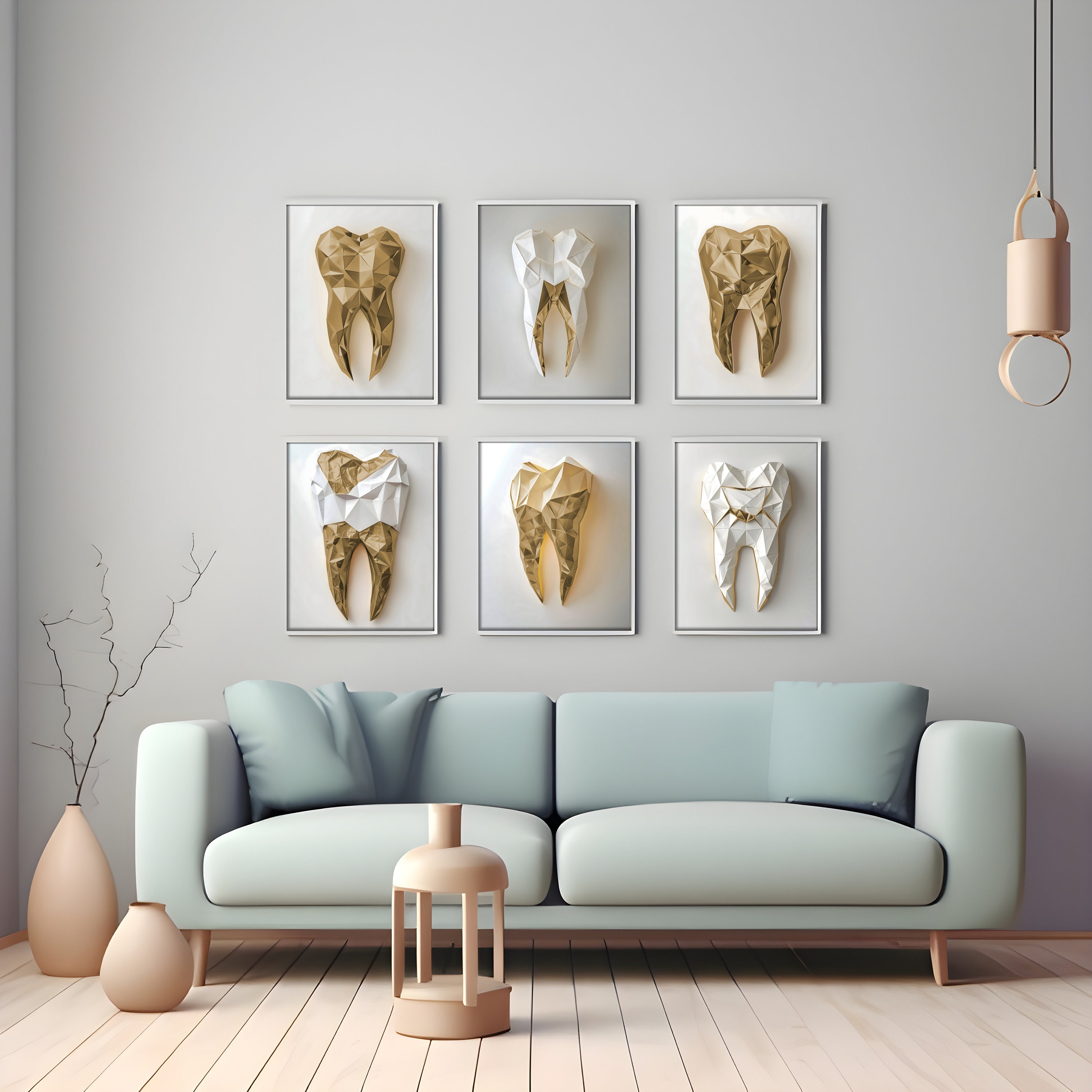 Dental Wall Art for Dental Office Wall Decor for Dentist Gift Colorful ...