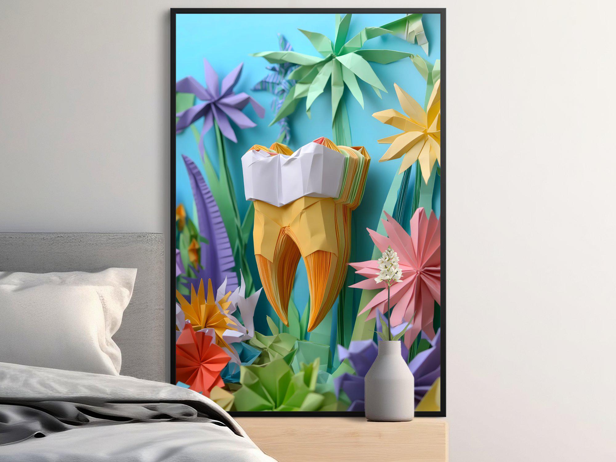 Dental Wall Art for Dental Office Wall Decor for Dentist Gift Colorful ...