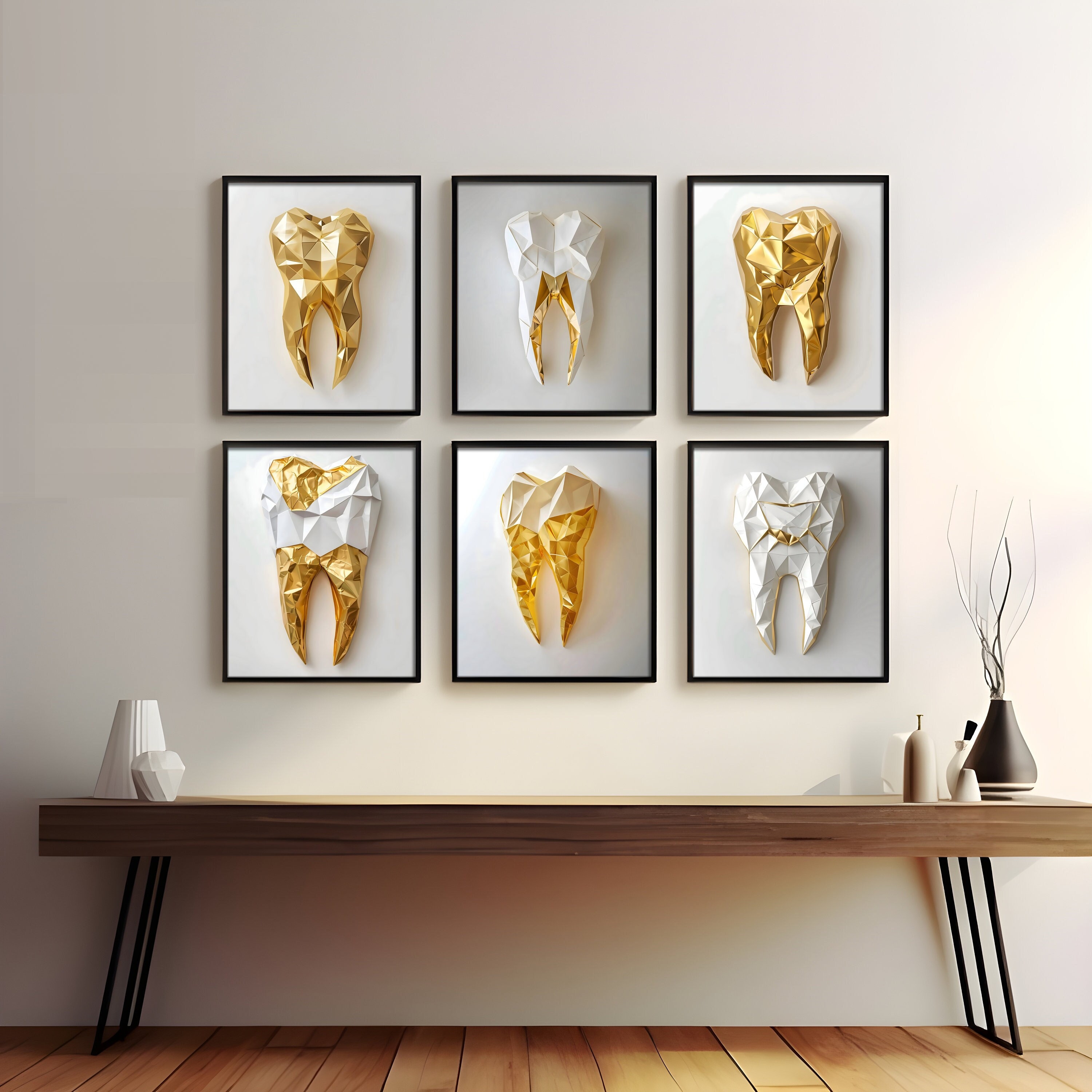 Dental Wall Art for Dental Office Wall Decor for Dentist Gift Colorful ...