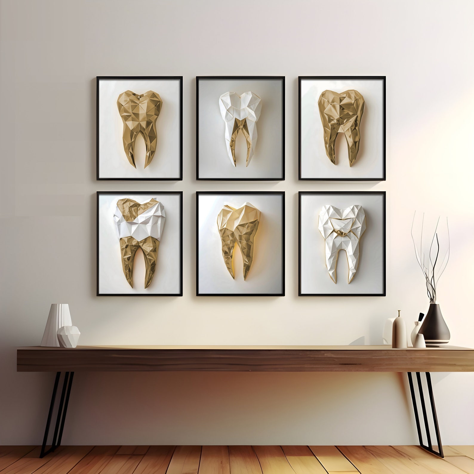 Dental Wall Art for Dental Office Wall Decor for Dentist Gift Colorful ...
