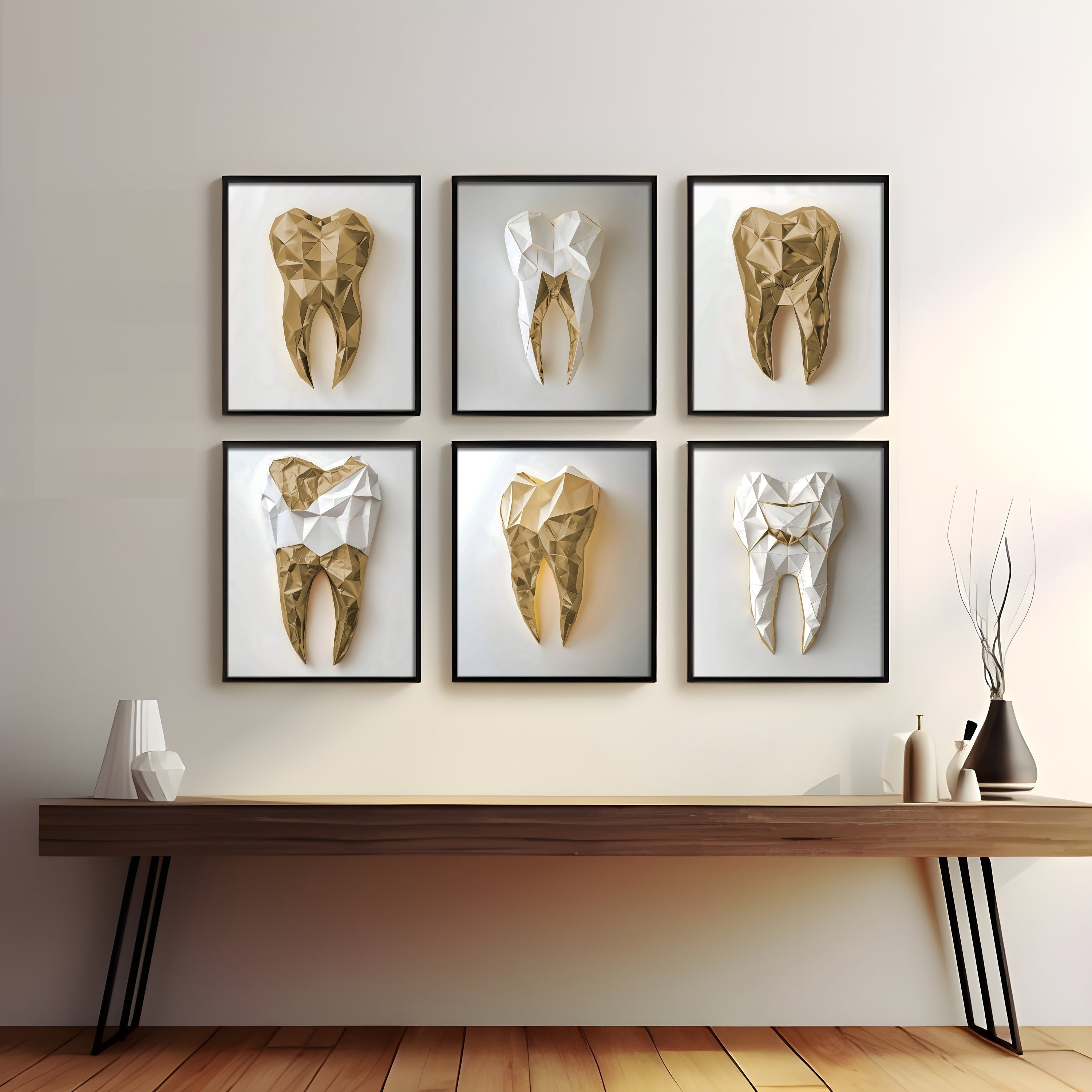 Dental Wall Art for Dental Office Wall Decor for Dentist Gift Colorful ...