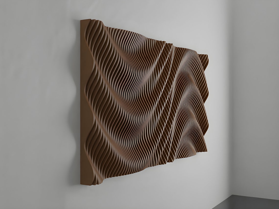Parametric Wall Art Design for Home Decor Modern Wood Wall Art Decor ...