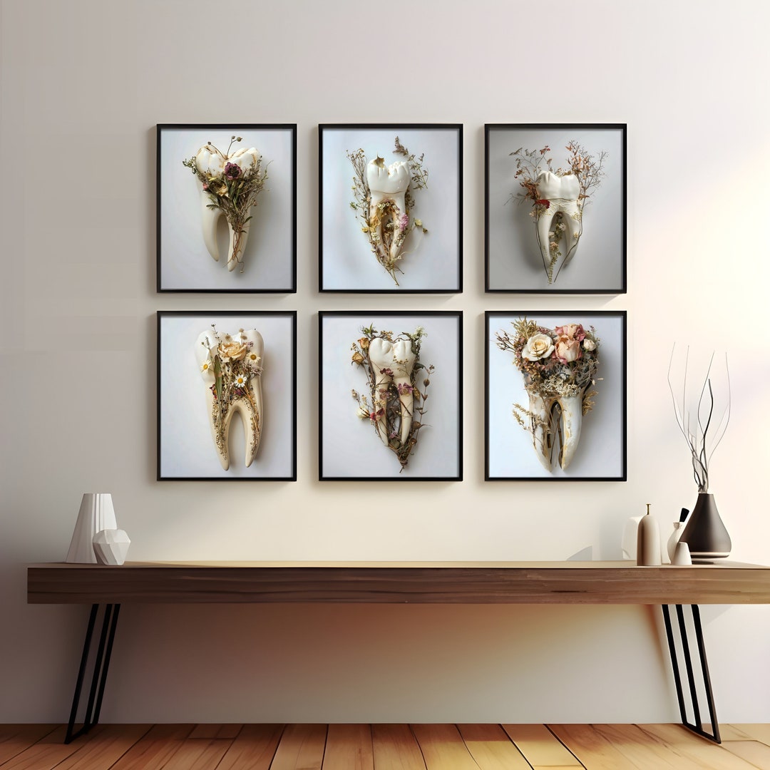 Dental Wall Art for Dental Office Wall Decor for Dentist Gift Colorful ...