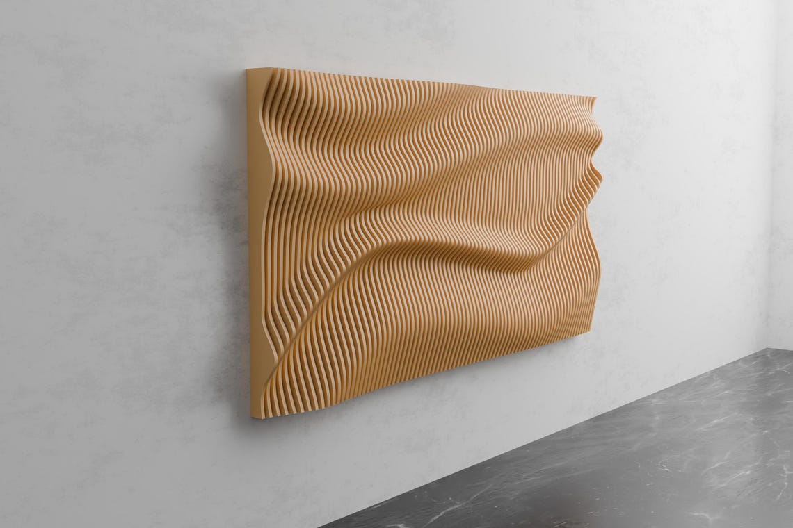 Parametric Wall Art Design for Home Decor Modern Wood Wall Art Decor ...