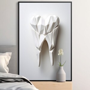 Dental Wall Art for Dental Office Wall Decor for Dentist Gift Origami ...