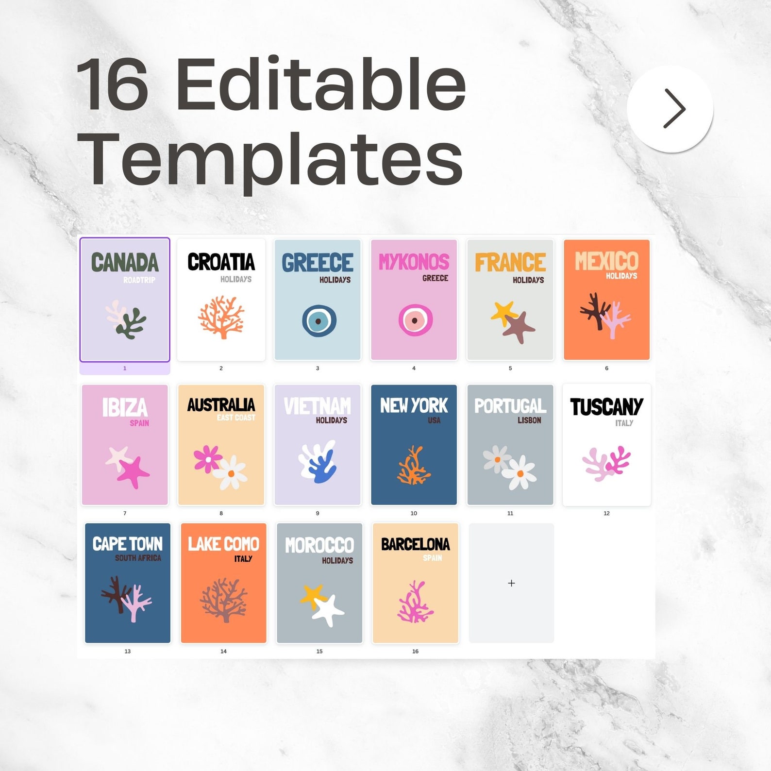 Assouline Travel Album Cover | 16 Editable Templates - Etsy