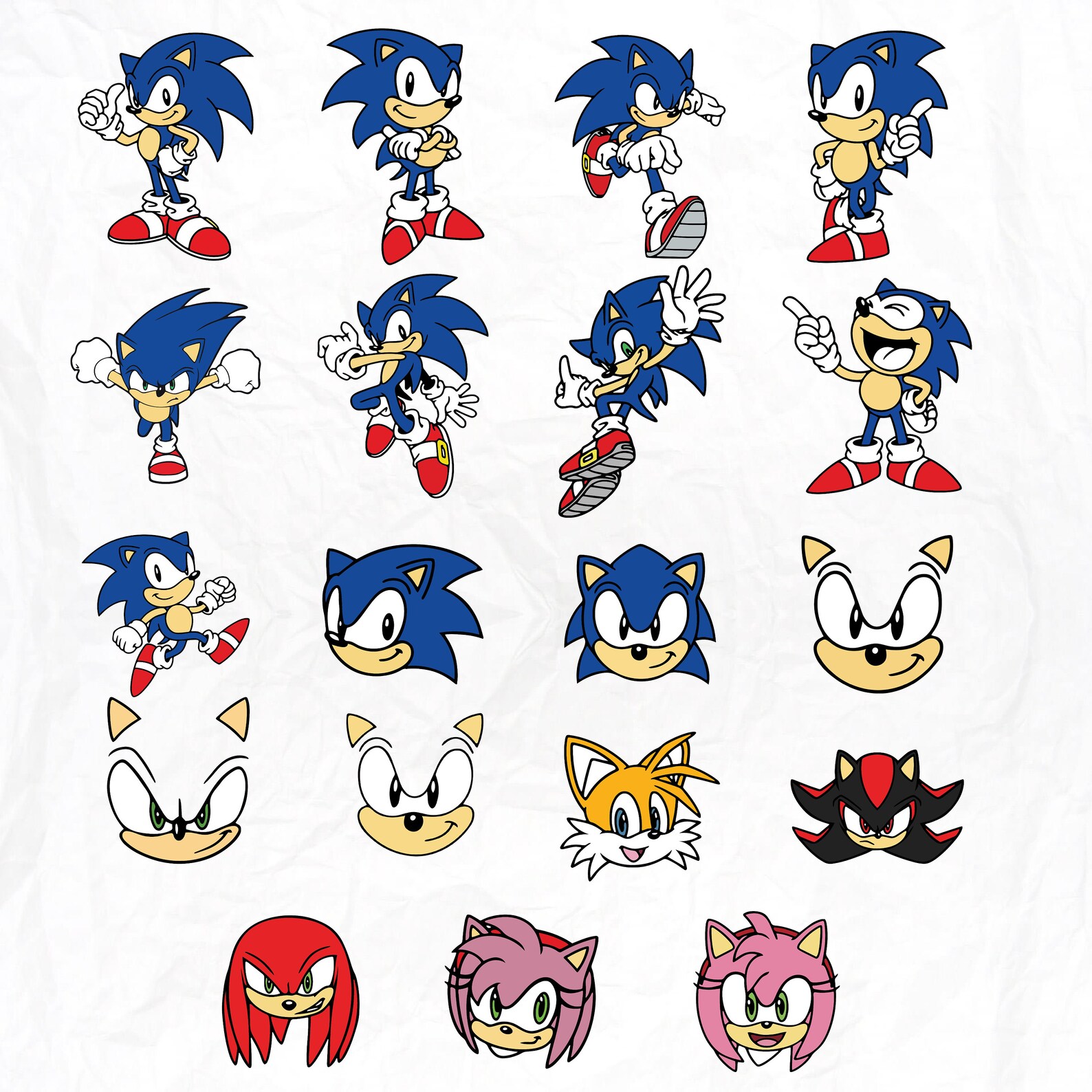 The Hedgehog Svg, Sonic Svg, Sonic Head Svg, Sonic Face SVG, Sonic Head ...