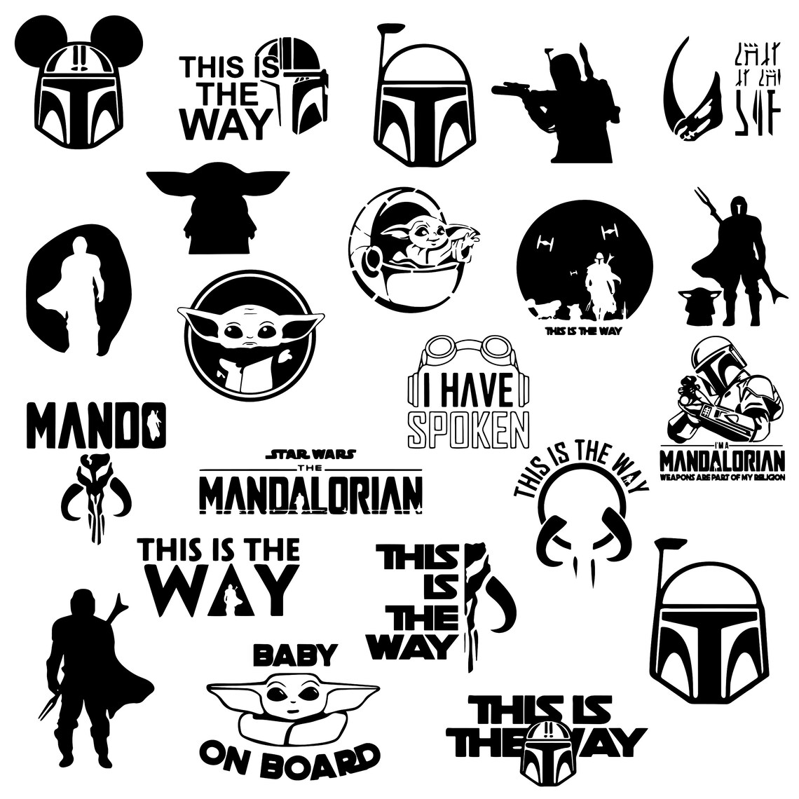 Star Wars Svg Bundle, the Mandalorian SVG, Star Wars Squad Goal SVG ...