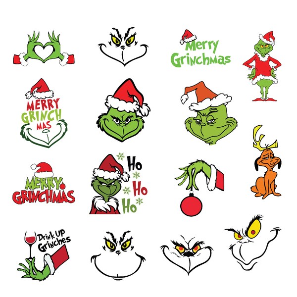 Grinch Svg Bundle - Etsy