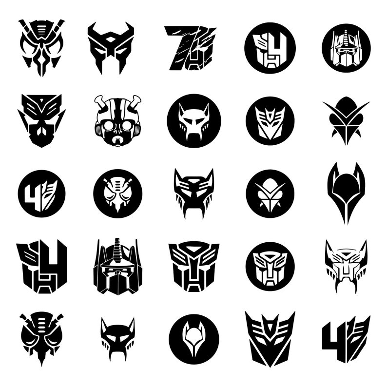 Transformers Svg Transformer SVG Faces Transformers Logo - Etsy