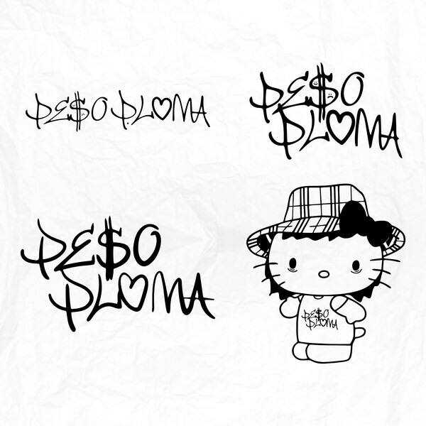 Peso Pluma Signature Svg - Etsy