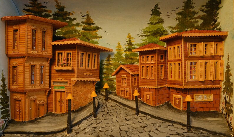 Handmade Relief Tableau, Framed Wall Art, Artwork , Relief Art, Home ...