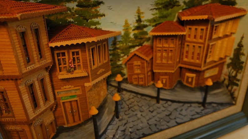 Handmade Relief Tableau, Framed Wall Art, Artwork , Relief Art, Home ...