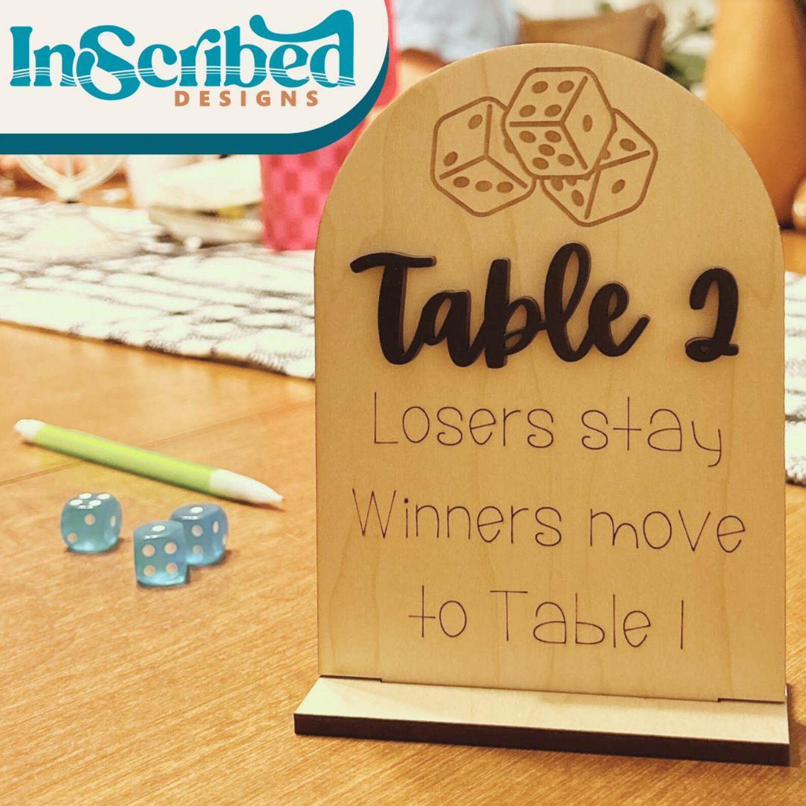 Bunco Table SVG – Laser Cut Bunco Sign | Game Night SVG | Bunco ...