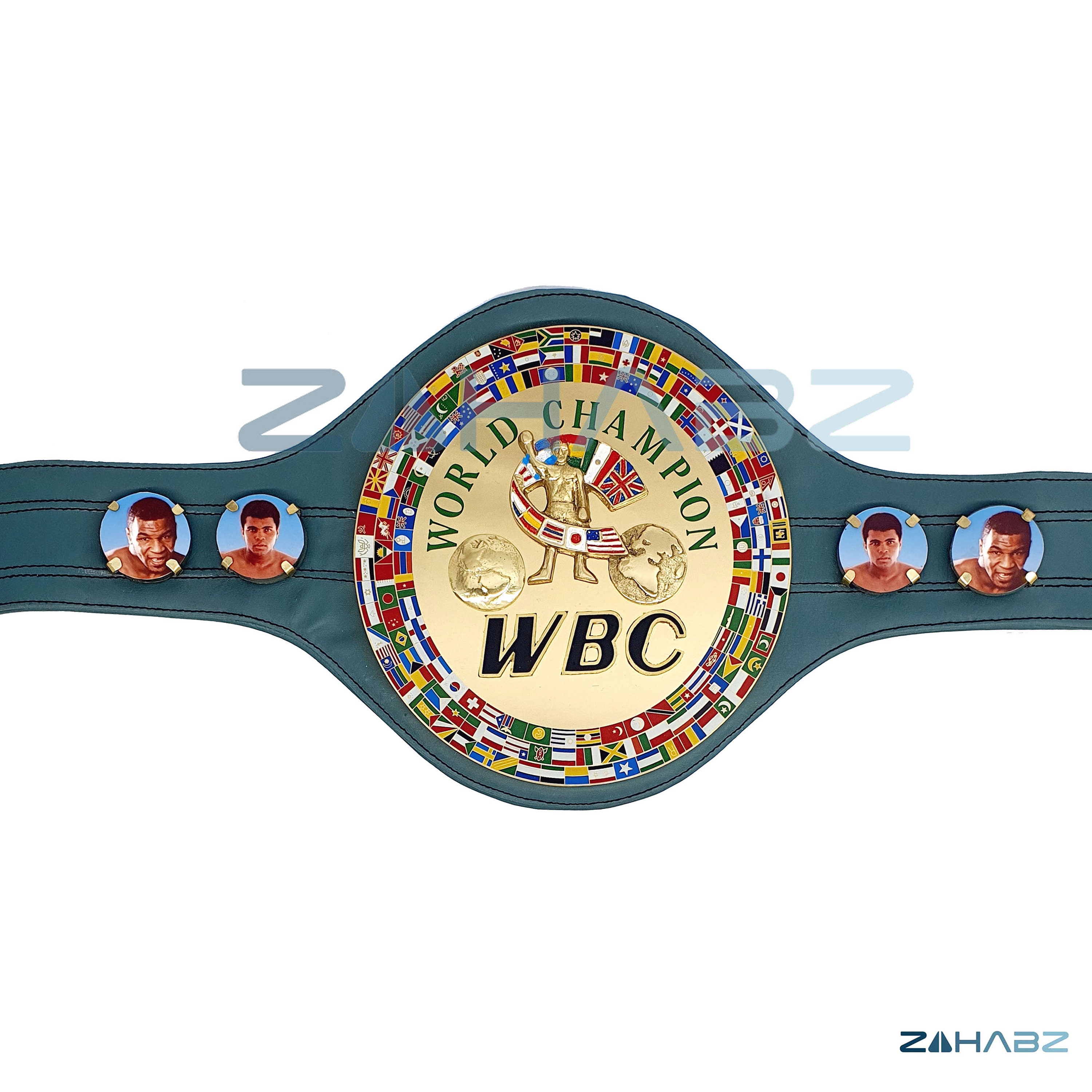 WBC Belt Replica World Boxing Champion Adult Size Green 2mm Brass ...