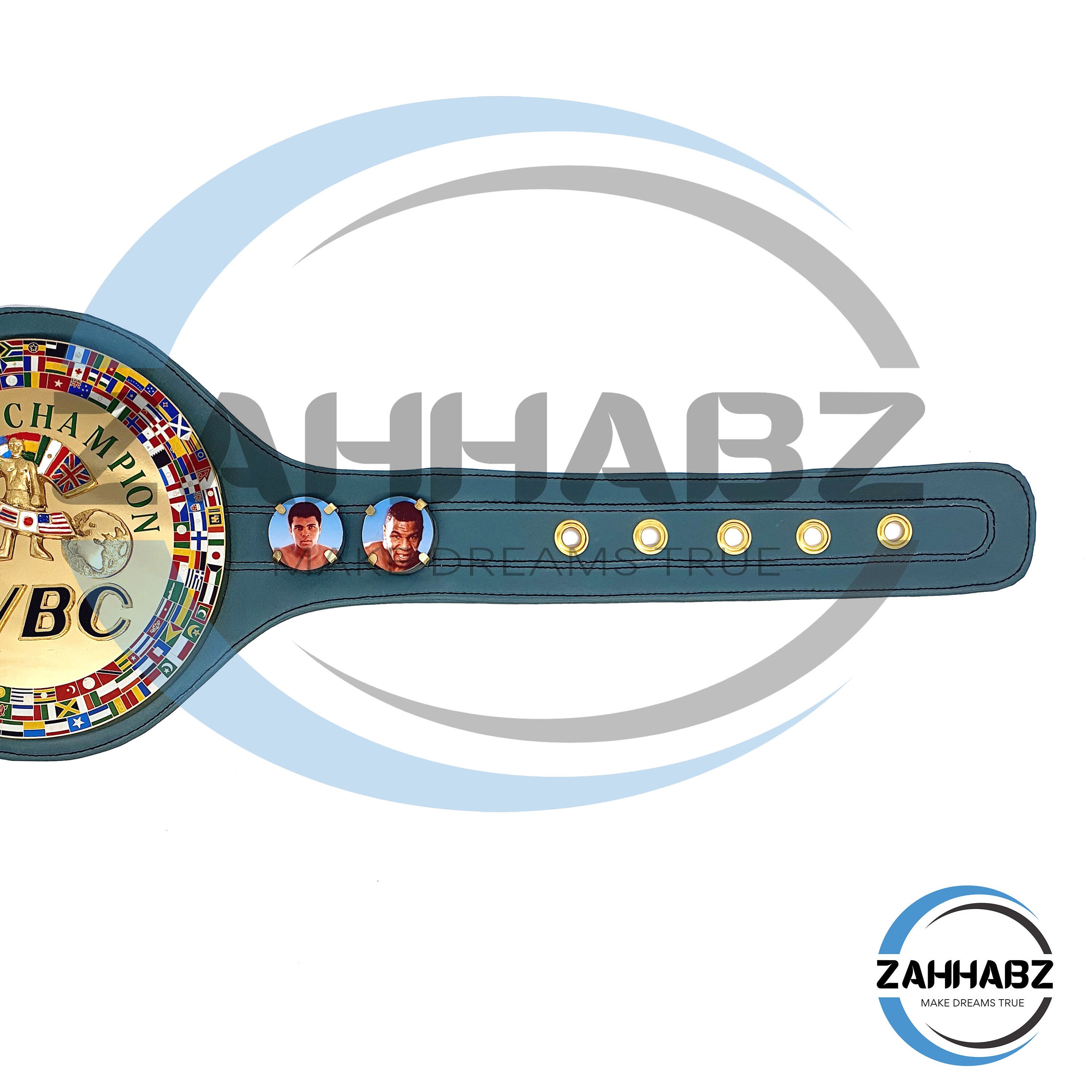WBC Belt Replica World Boxing Champion Adult Size Green 2mm Brass ...