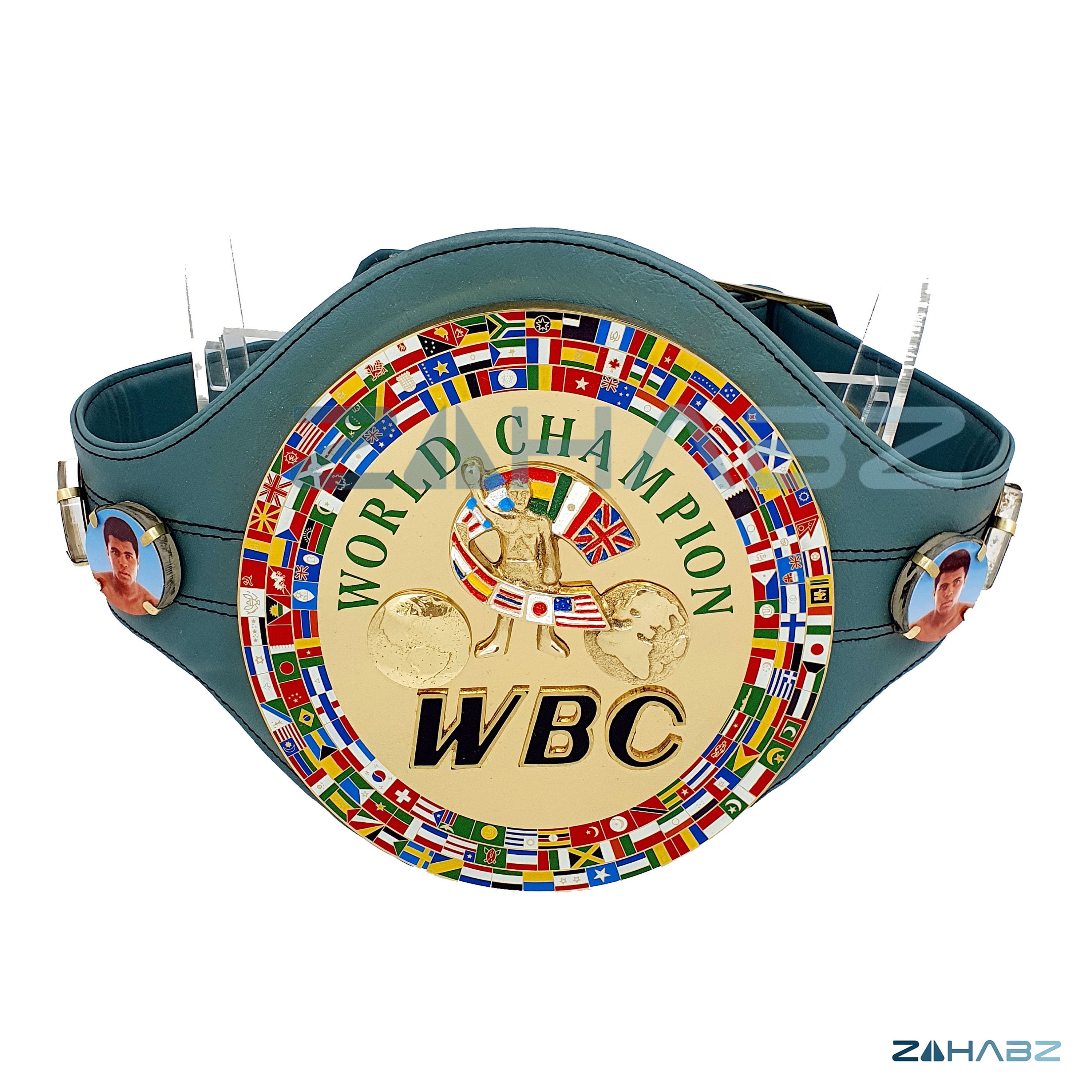 WBC Belt Replica World Boxing Champion Adult Size Green 2mm Brass ...