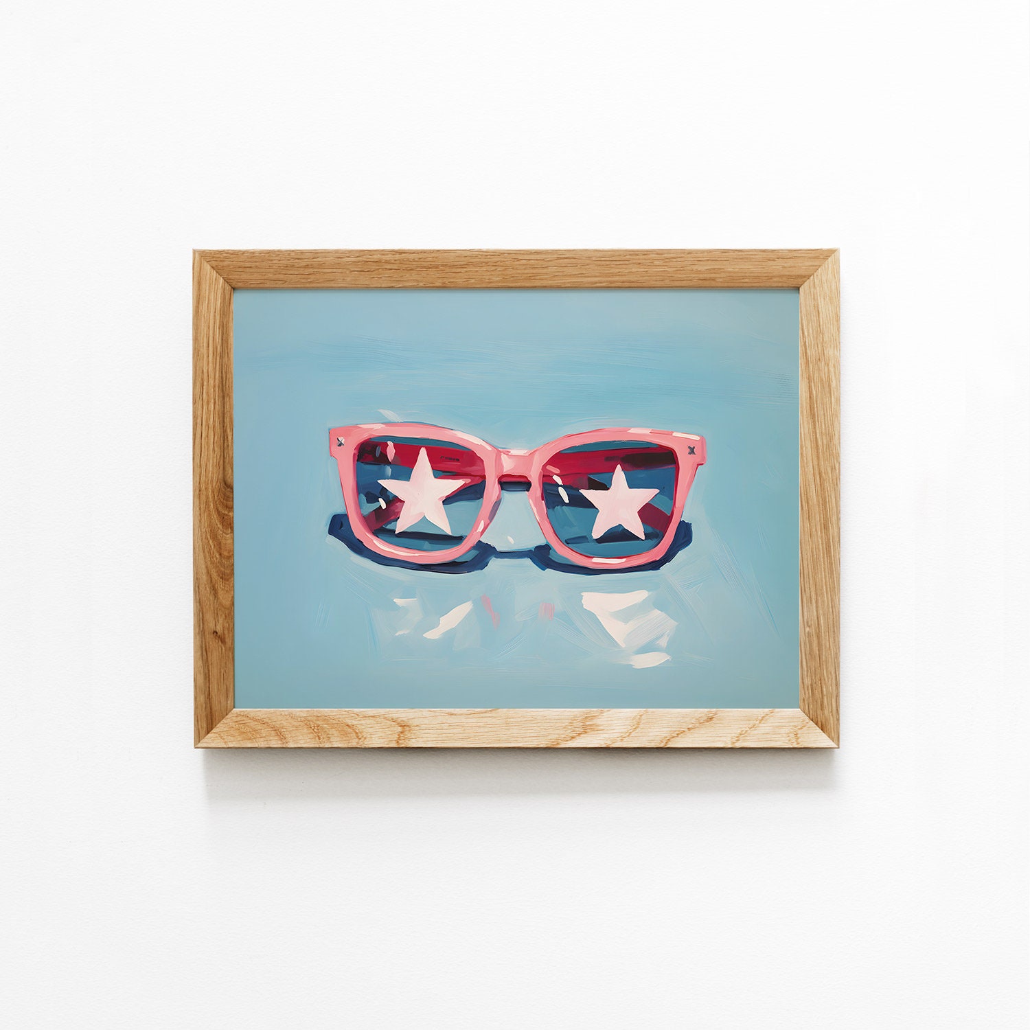 Star Sunglasses Printable Poster Chic Wall Art Maximalist - Etsy