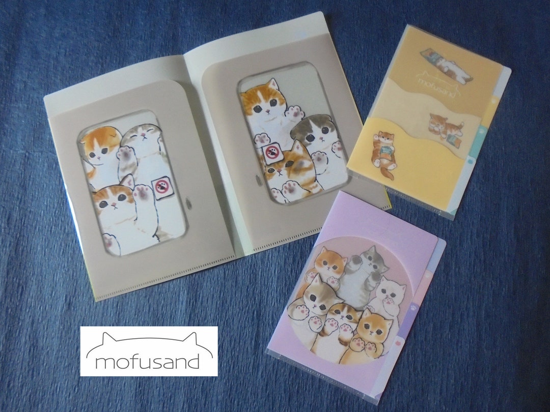 Mofusand Cats 3 Cute File Folders mofusand Cats on Train 6 Mofusand ...